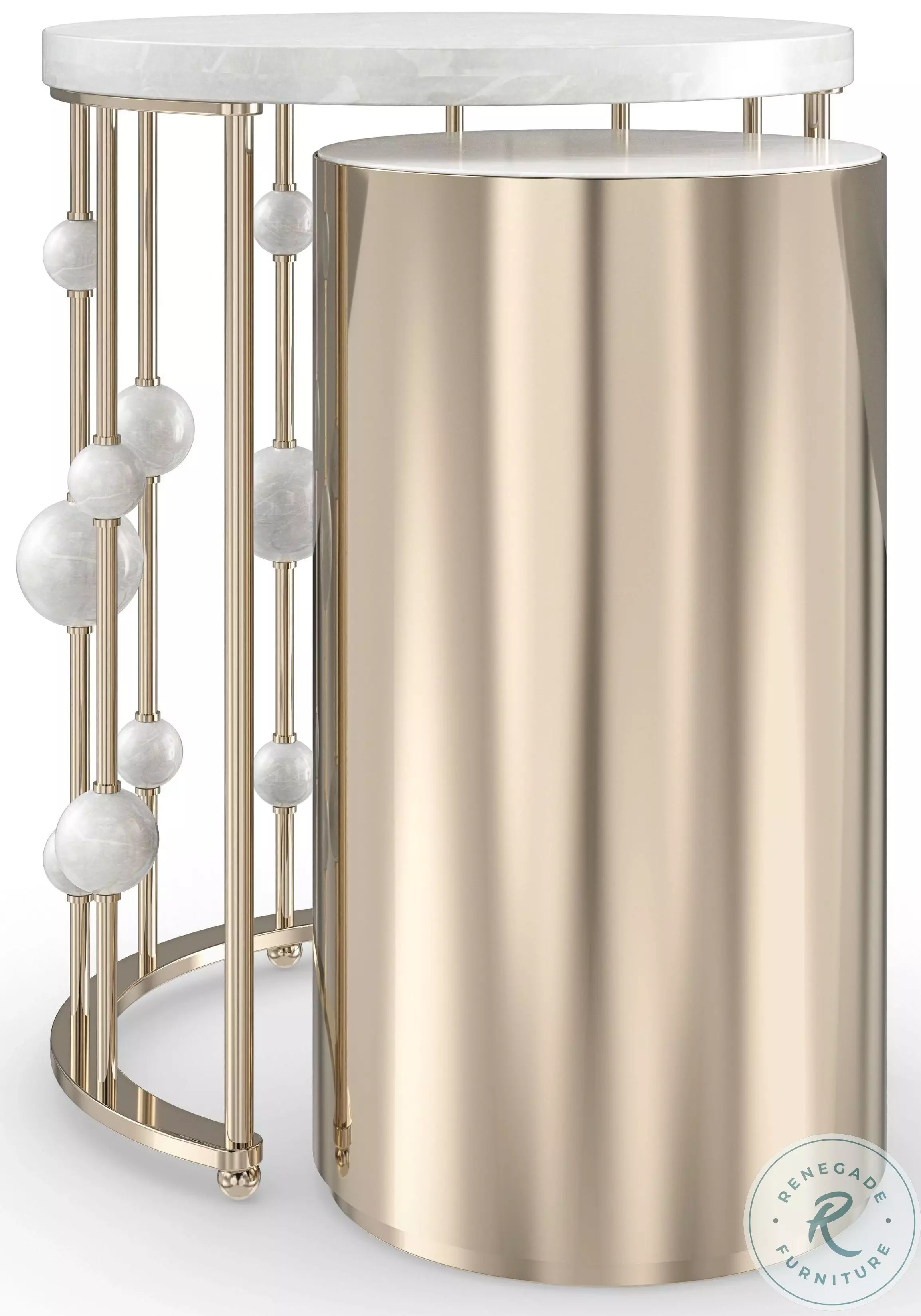 Orbit Whisper Of Gold Nesting Accent Table From Caracole | Coleman ...