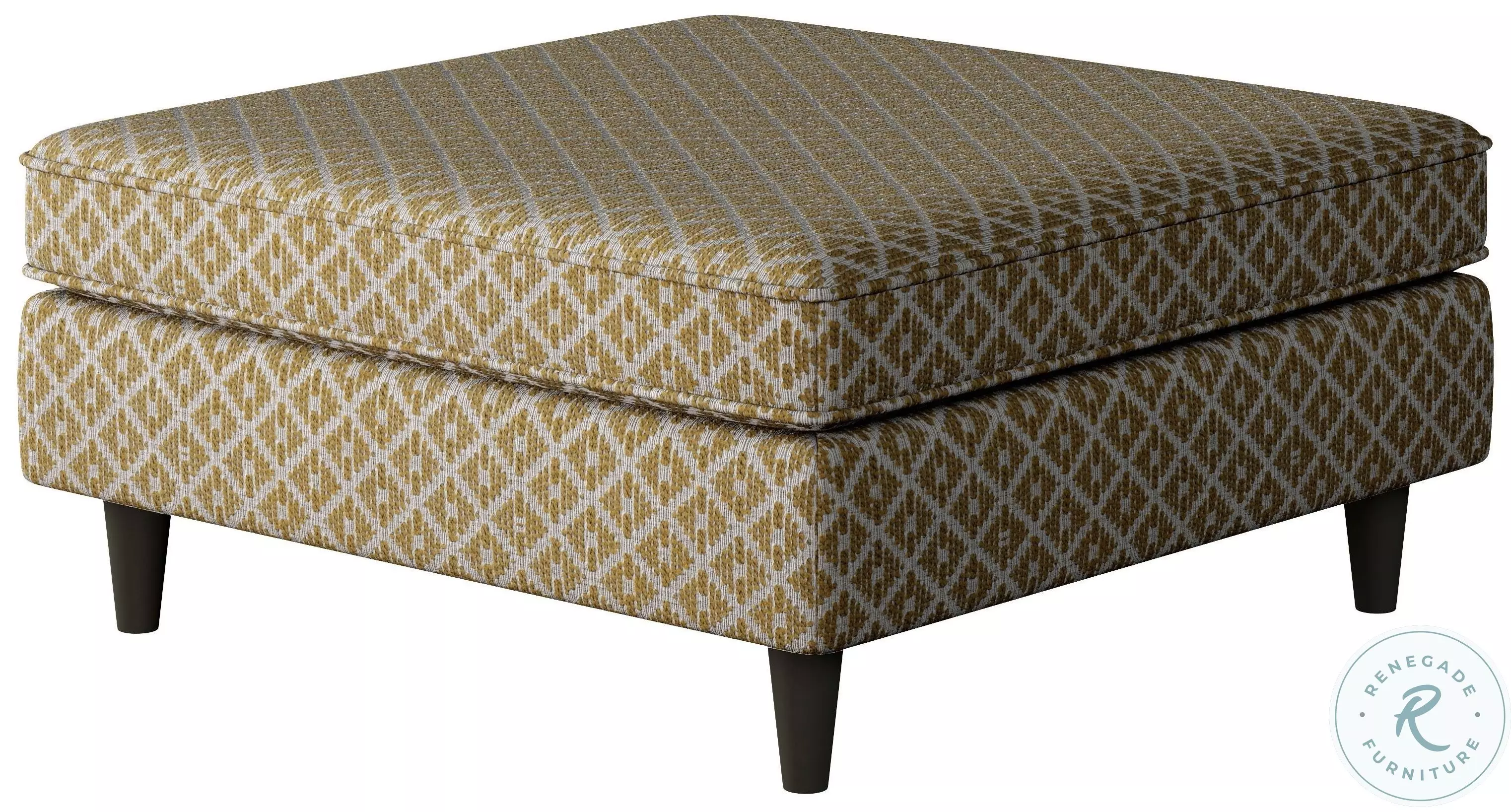 Owen Straw Double Layered Square Cocktail Ottoman From Southern Home ...