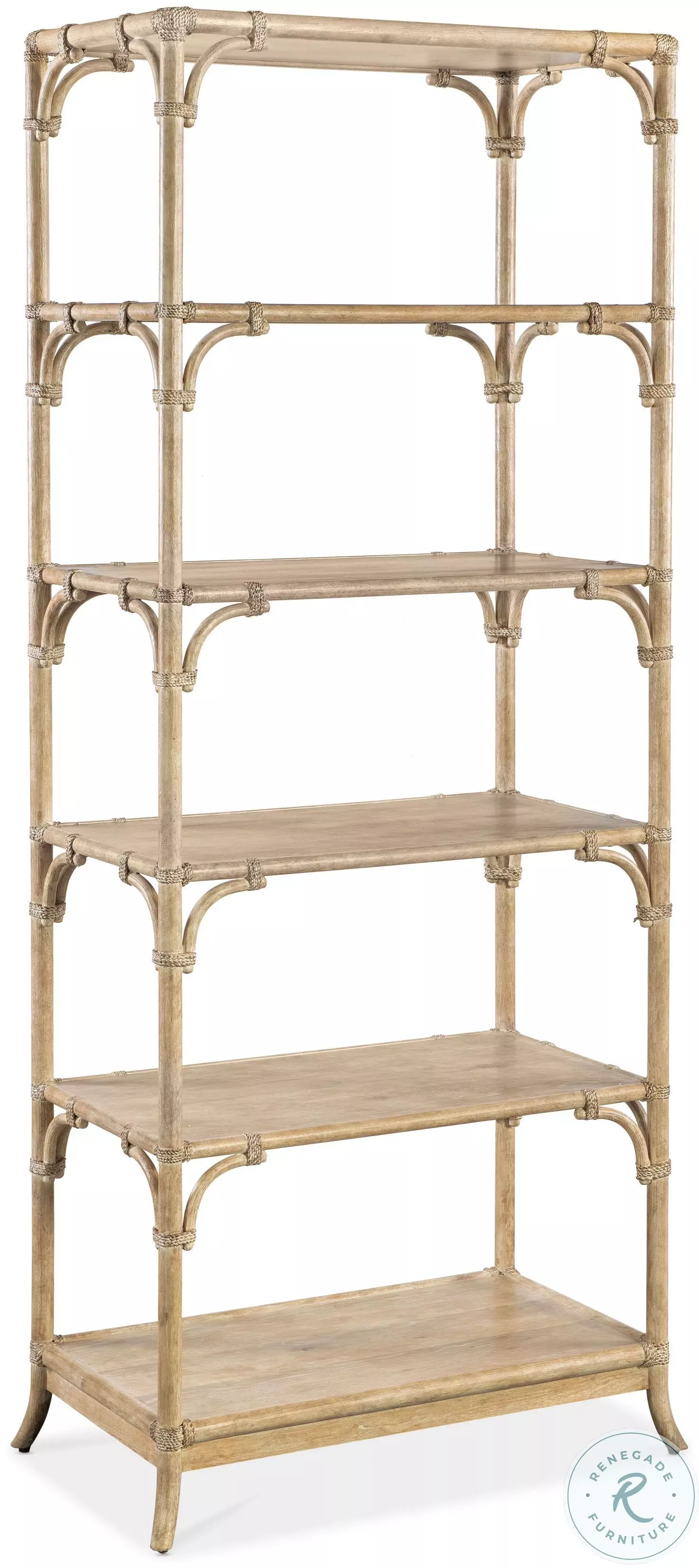 Retreat Light Brown Pole Rattan Bookcase From Home Gallery Stores ...