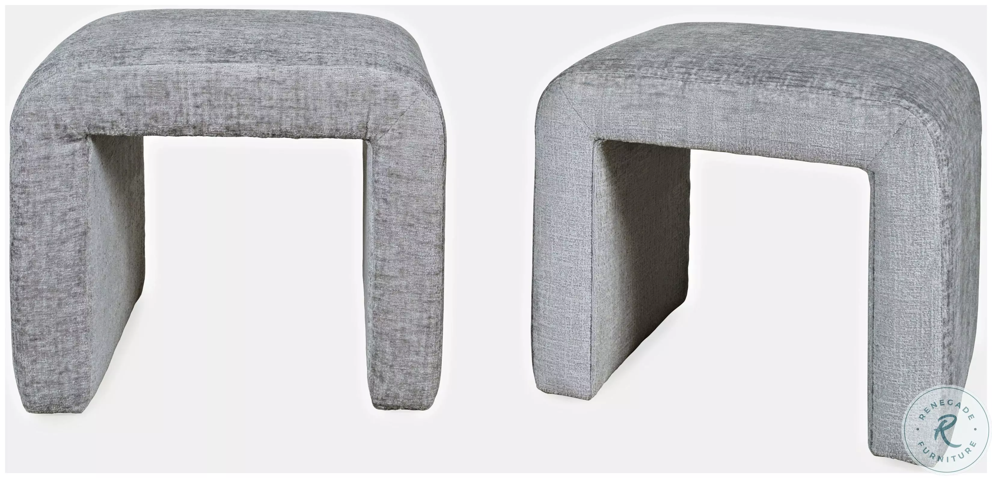 Sophia Gray Petite Upholstered Bench Set of 2 From Jofran | Coleman ...