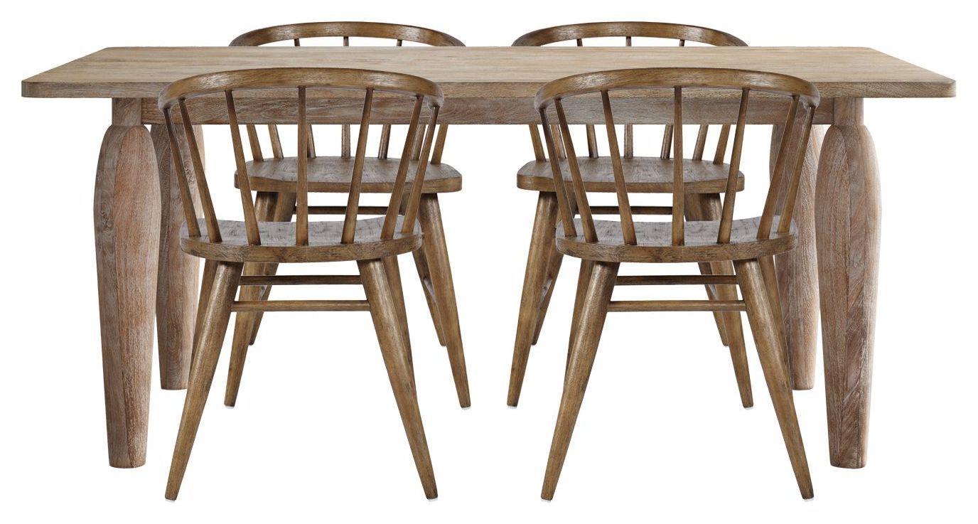 Spader Chestnut 5 Piece Dining Set from Jofran | Coleman Furniture