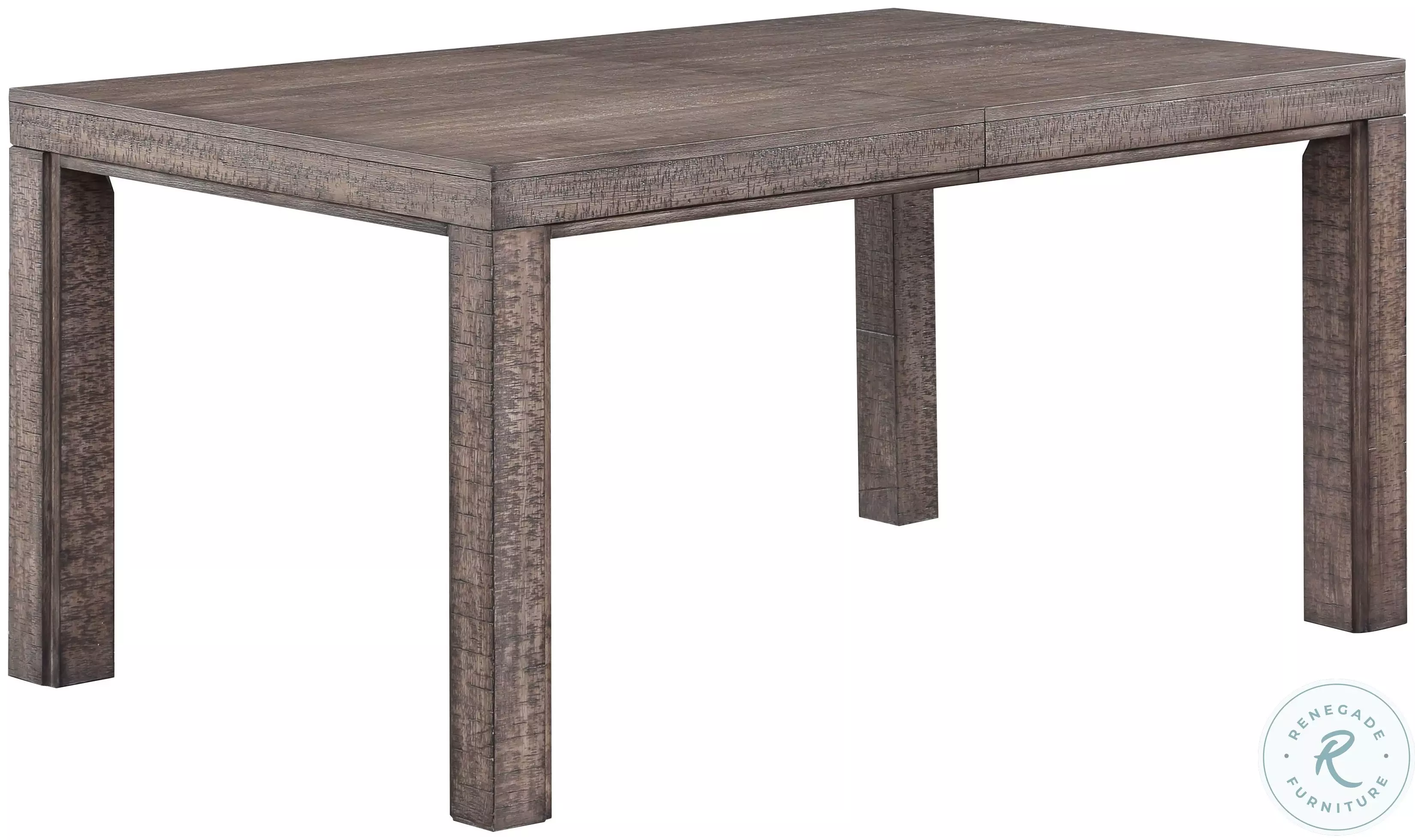 Spring Haven Distressed Dark Gray Leg Dining Table From Home Gallery ...