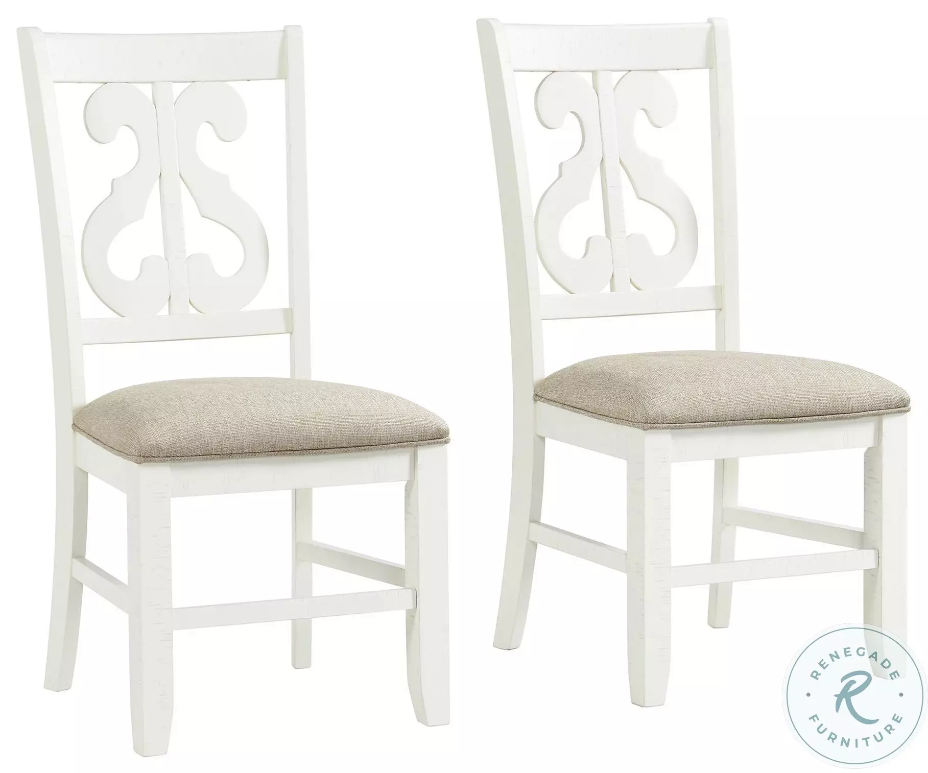 Stanford Stone White Swirl Back Side Chair Set Of 2 From Picket House ...