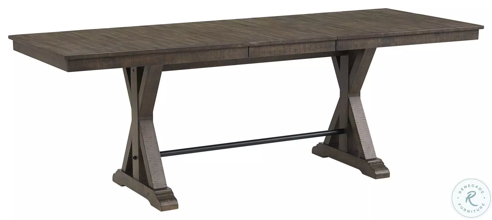 Sullivan Brushed Charcoal Extendable Counter Height Dining Table From ...