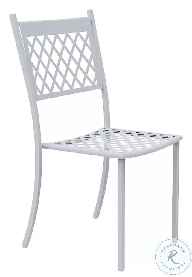 Summertime White Stackable Outdoor Chair Set of 4 From Home Gallery ...