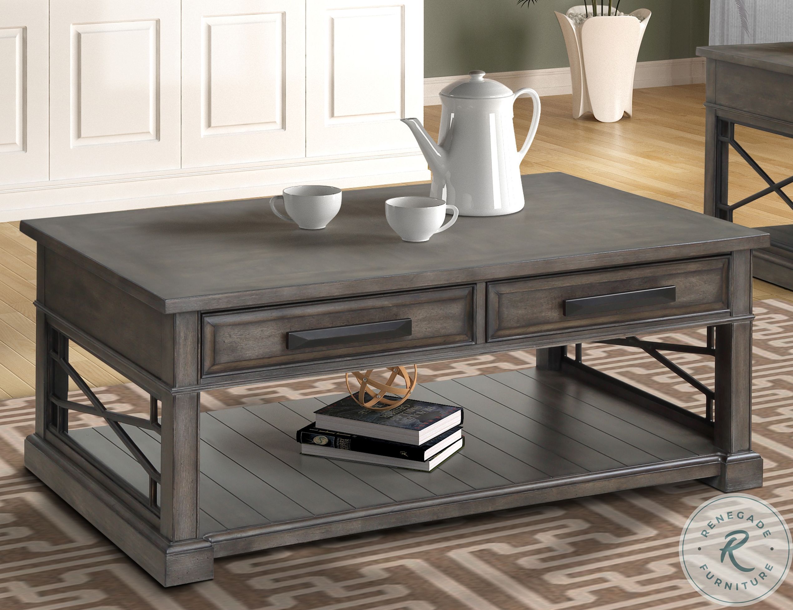 Sundance Smokey Gray Cocktail Table from Parker House | Coleman Furniture