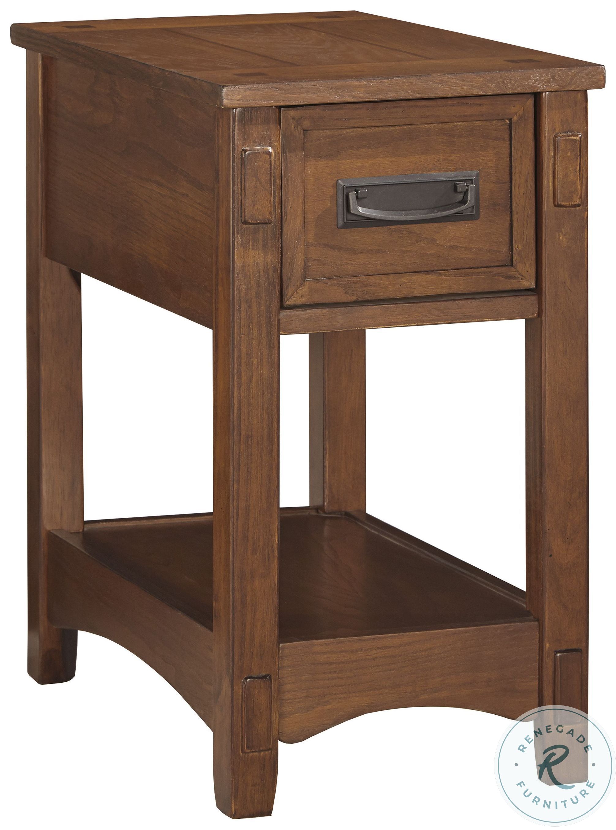 Chairside End Program Chair Side Drawer End Table from Ashley (T007-319 ...