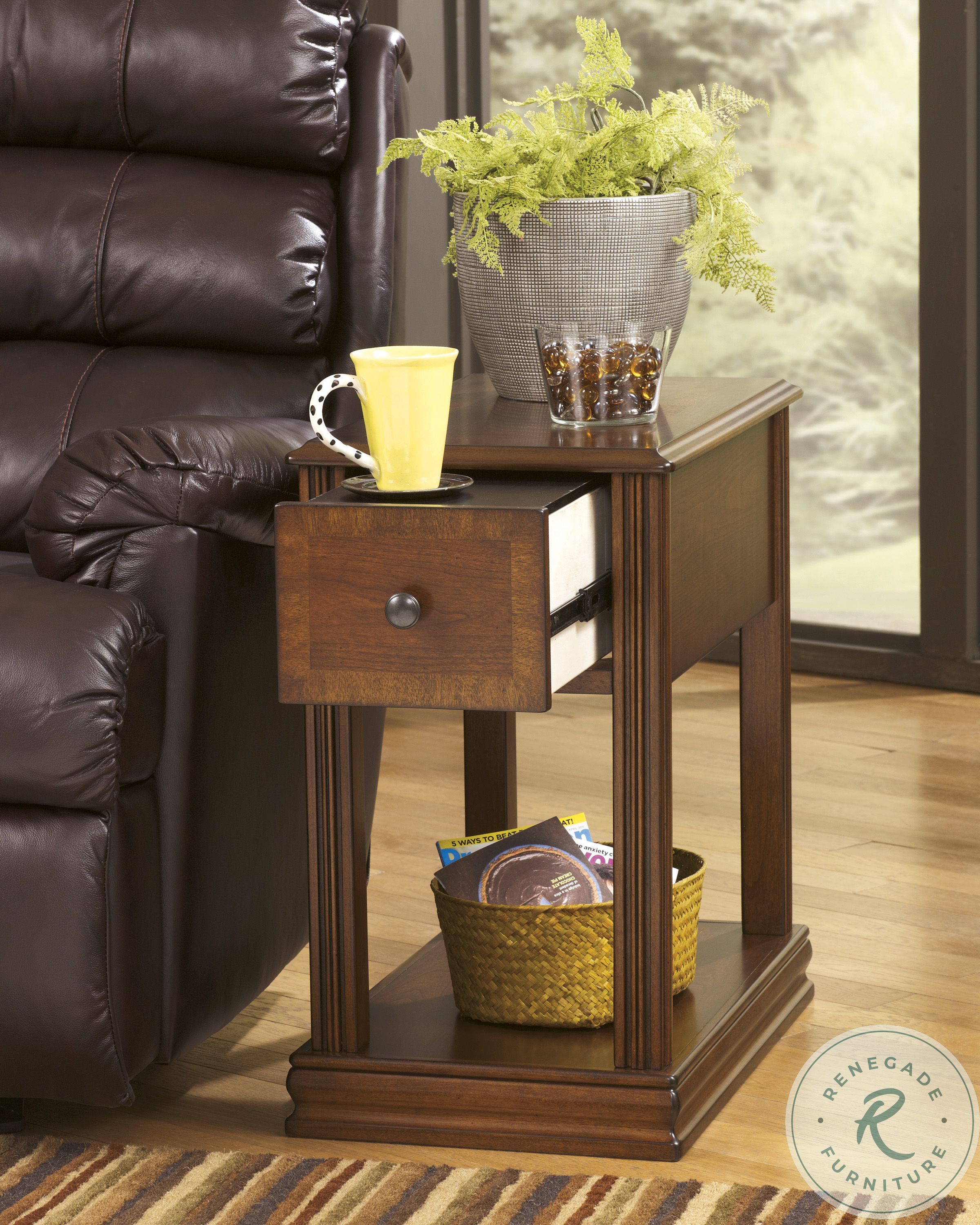 Chairside End Program Brown Chair Side End Table from Ashley (T007-527 ...