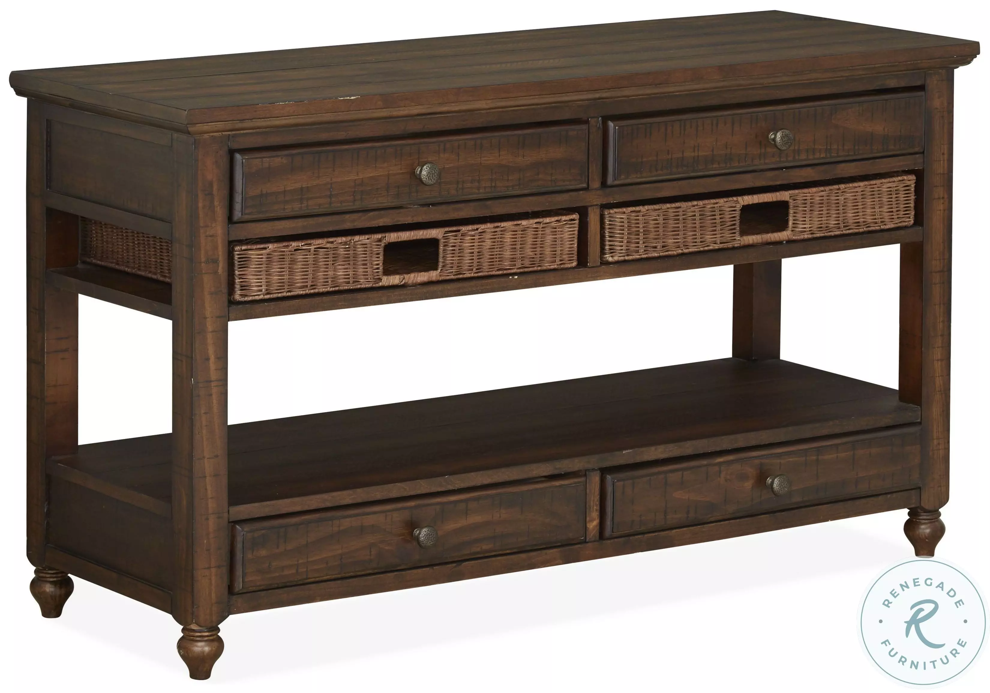 Cottage Lane Coffee Wood Sofa Table from Magnussen Home | Coleman Furniture