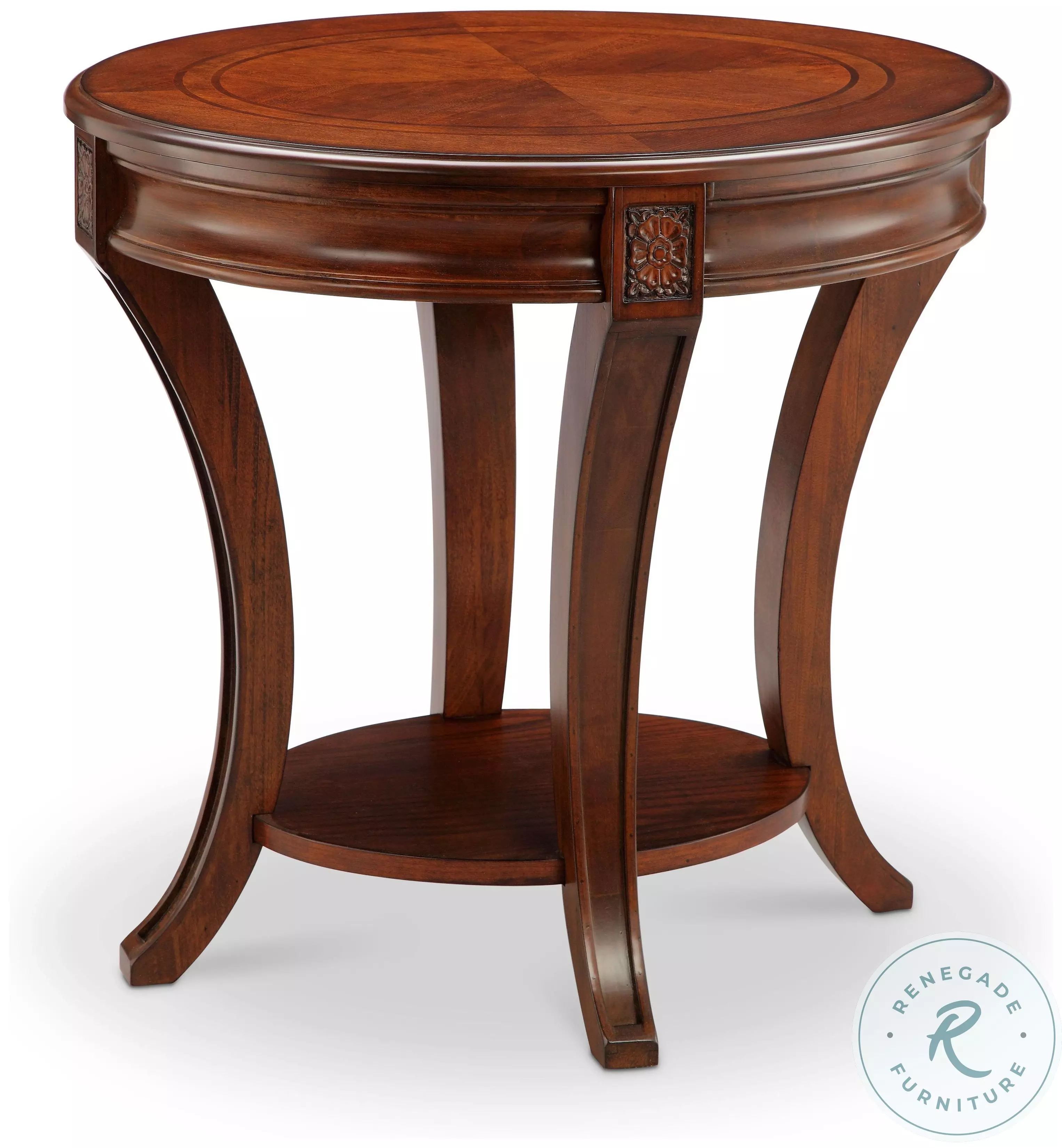 Ashcroft Cherry Oval End Table From Crafted Spaces | Coleman Furniture