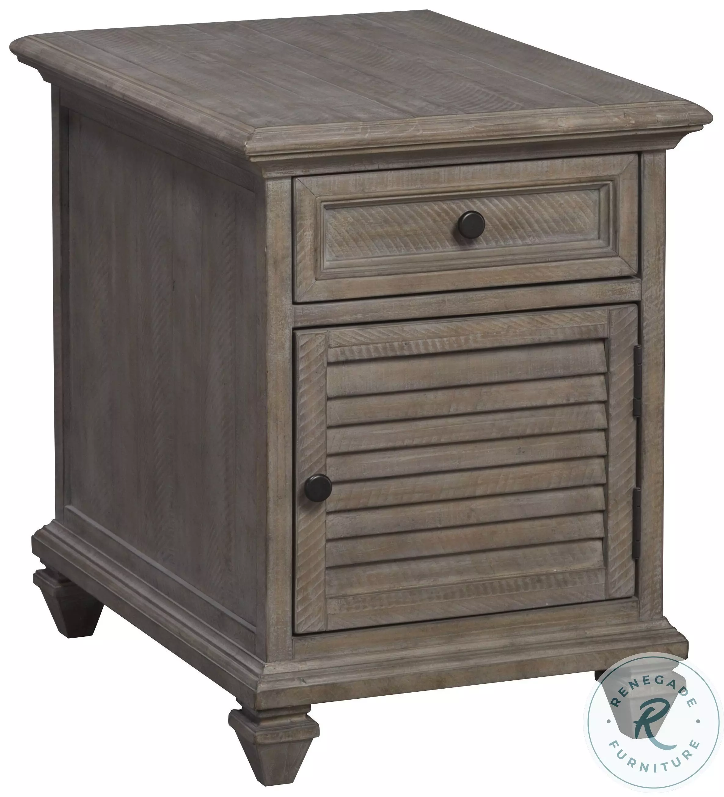 Winchester Dovetail Grey Chairside Table From Home Gallery Stores ...