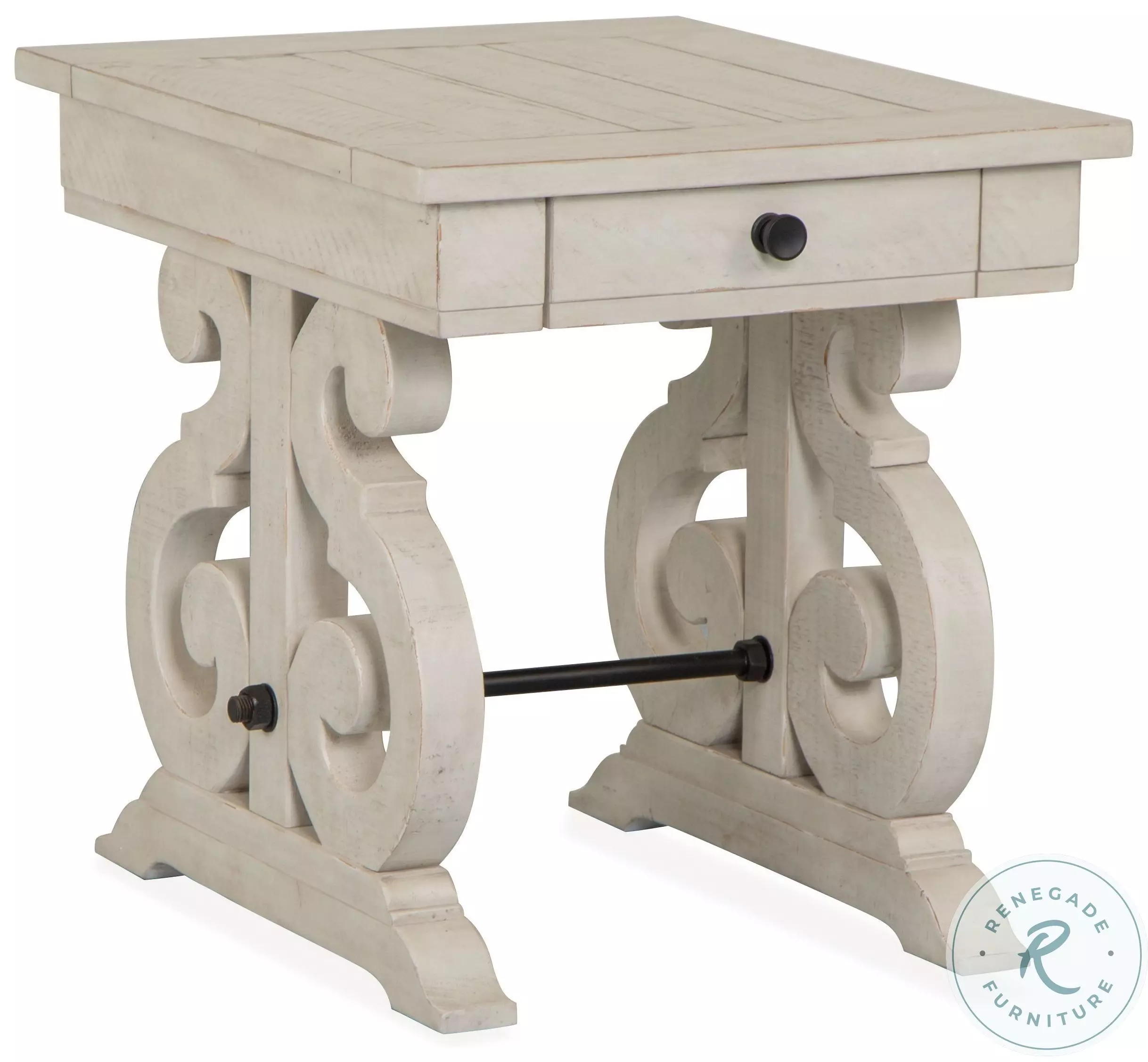 Kin Alabaster Rectangle End Table From Crafted Spaces | Coleman Furniture