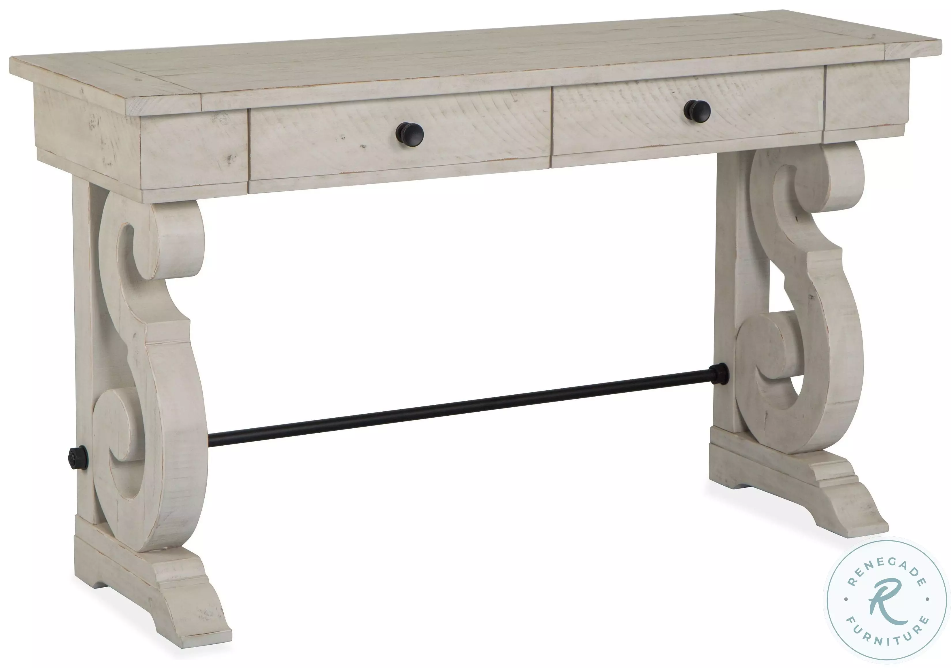 Kin Alabaster Rectangle Sofa Table From Crafted Spaces | Coleman Furniture