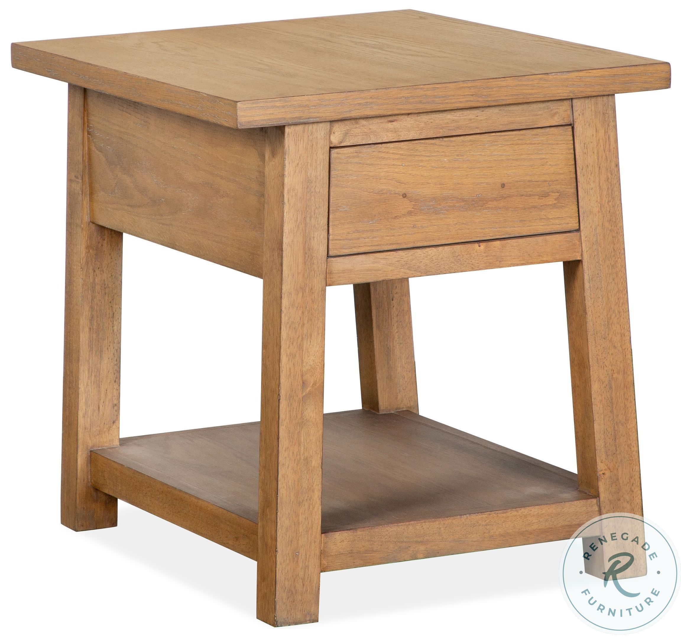 Lindon Belgian Wheat Rectangular End Table From Magnussen Home ...