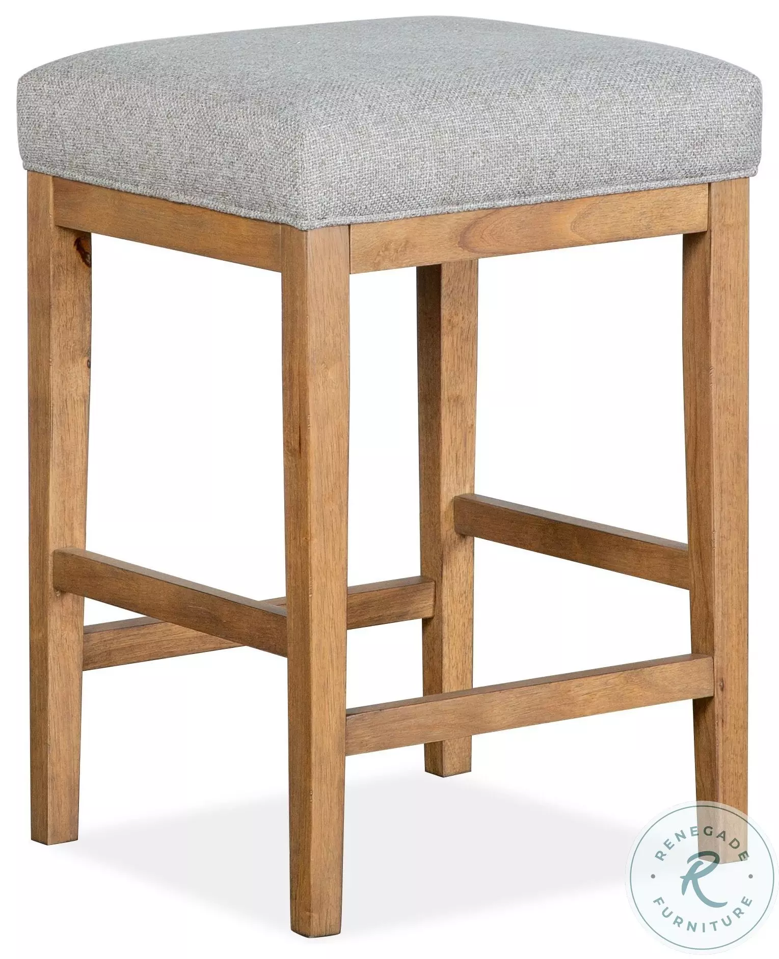 Westwood Grey Upholstered Stool From Crafted Spaces | Coleman Furniture