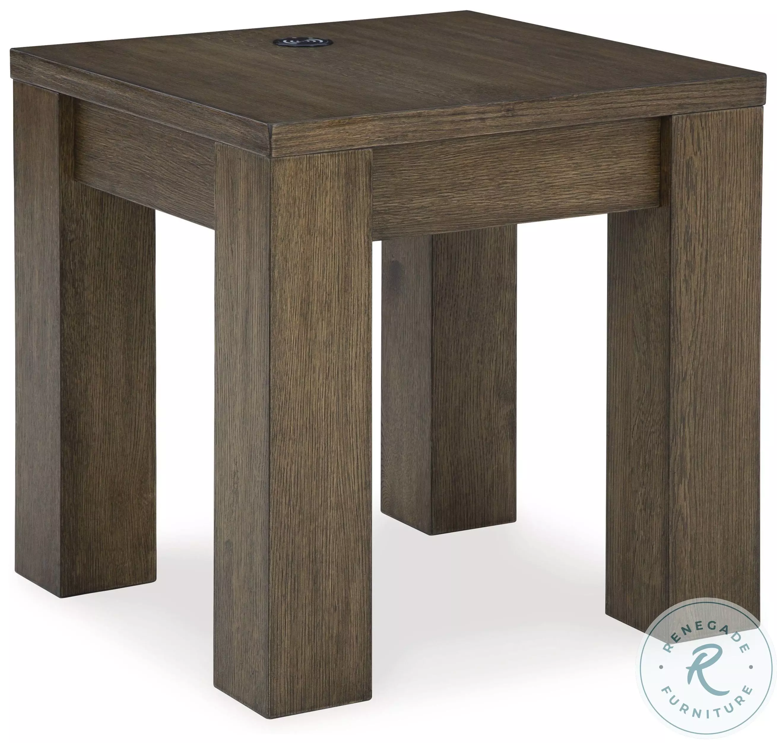 Rosswain Warm Brown Square End Table From Ashley Furniture | Coleman ...