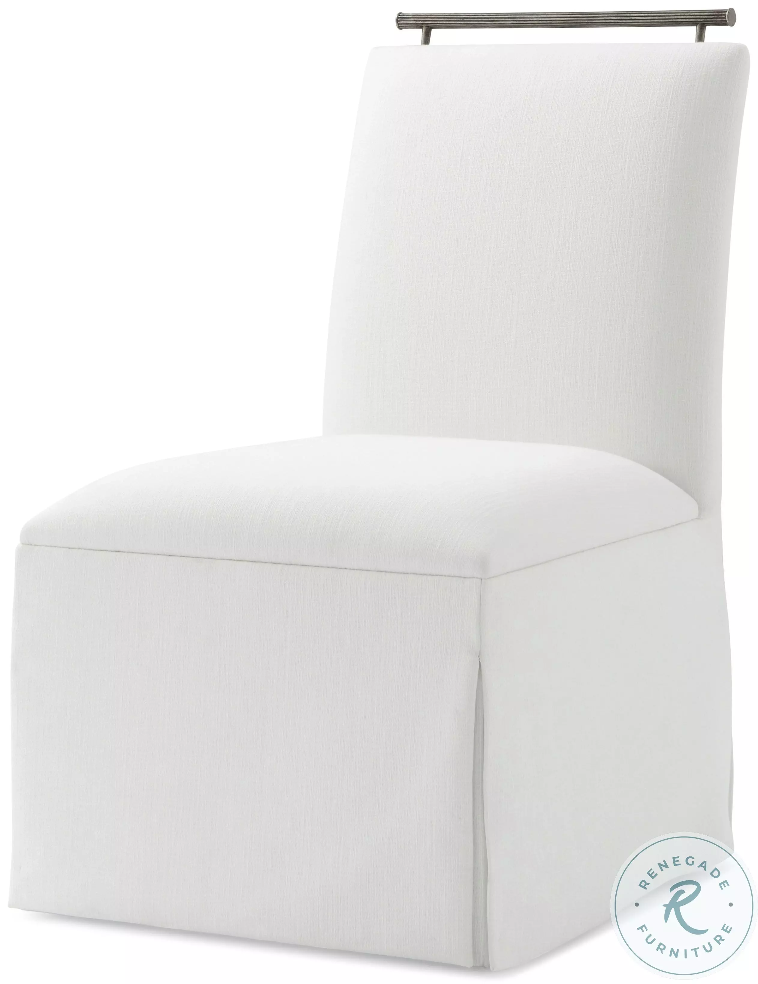 Balboa White Upholstered Dining Side Chair From Theodore Alexander ...