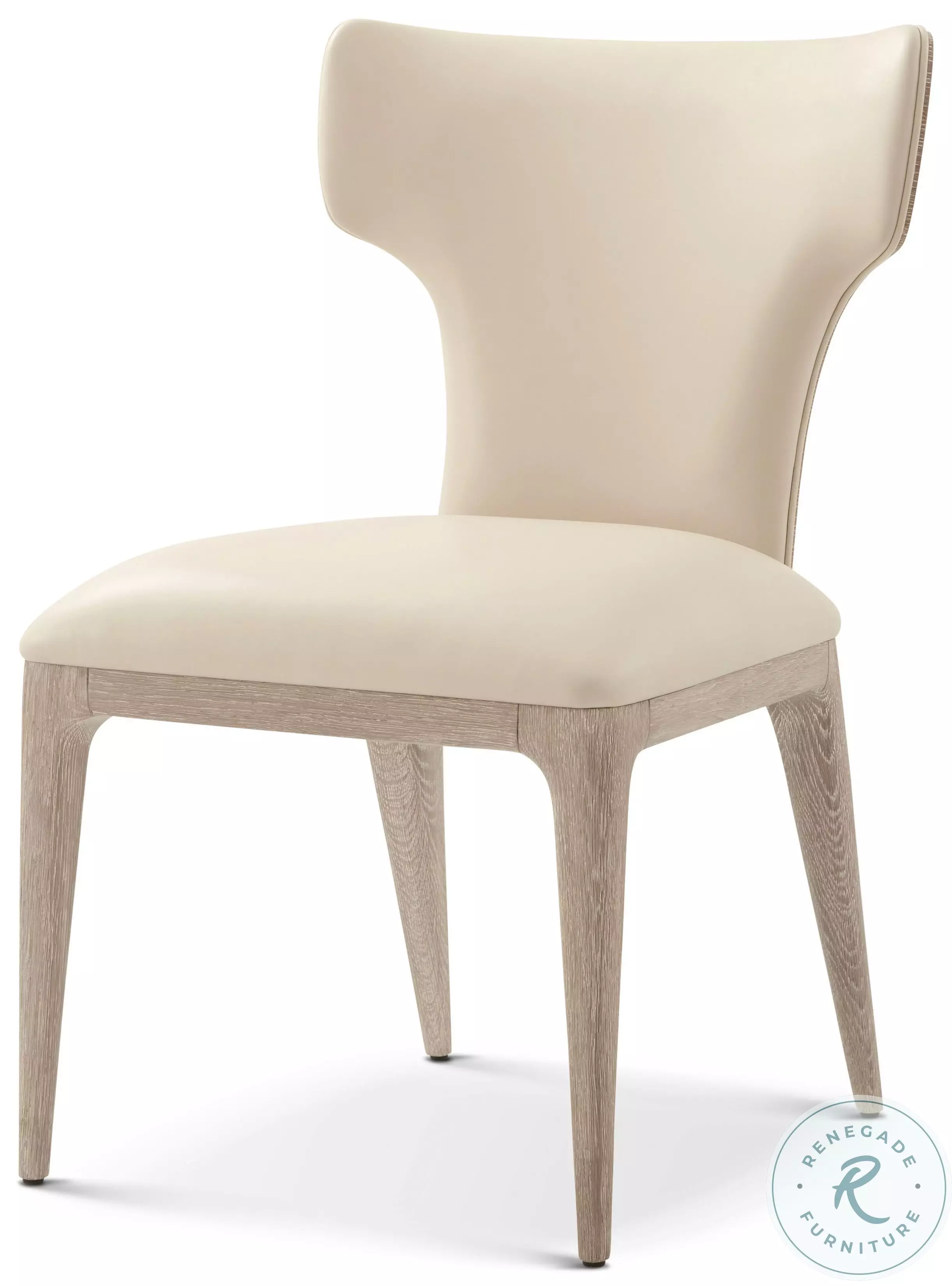 Repose Grey Oak Upholstered Dining Side Chair From Theodore Alexander ...