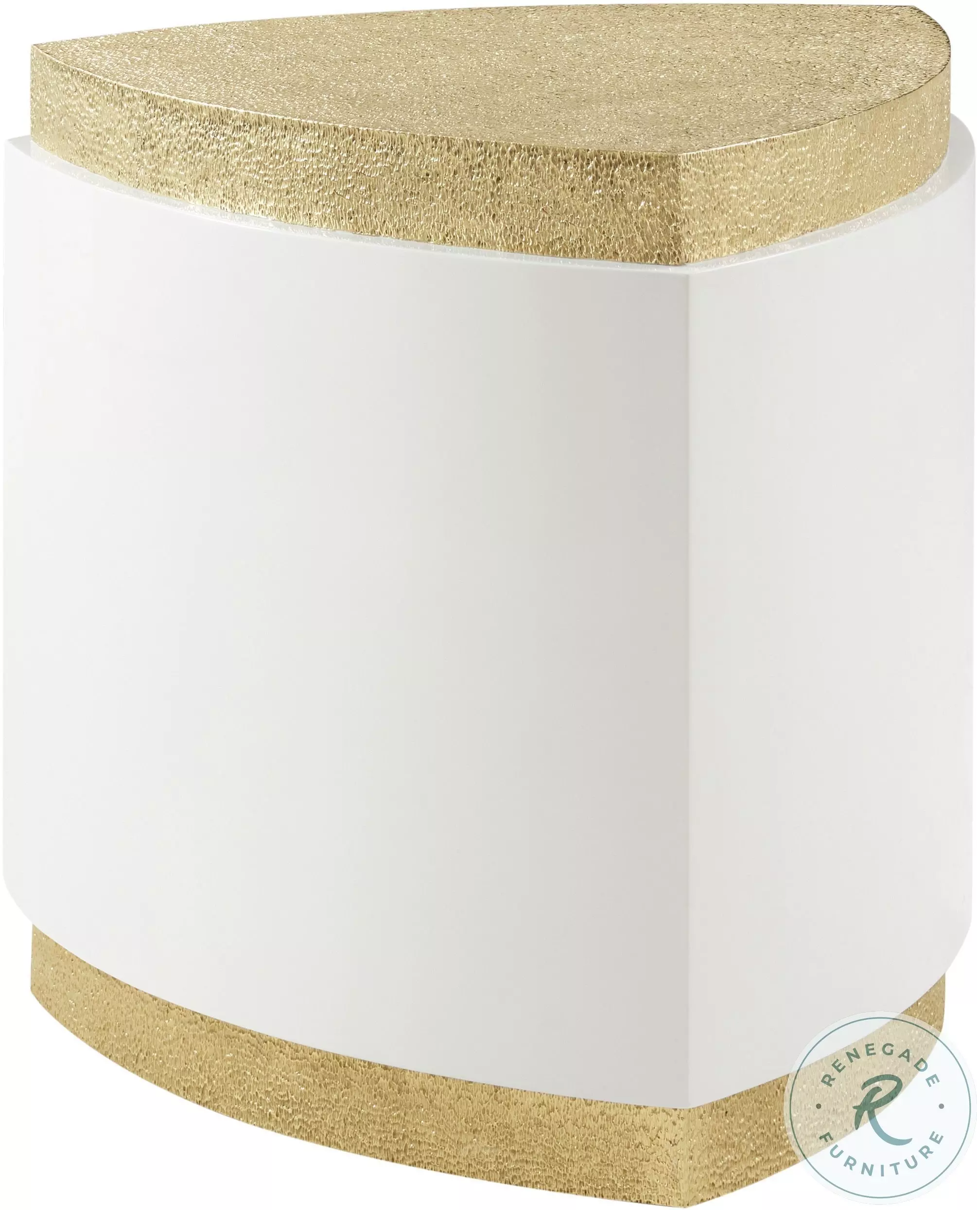 Judith Leiber Solstice Triangular 24" Side Table From Theodore ...