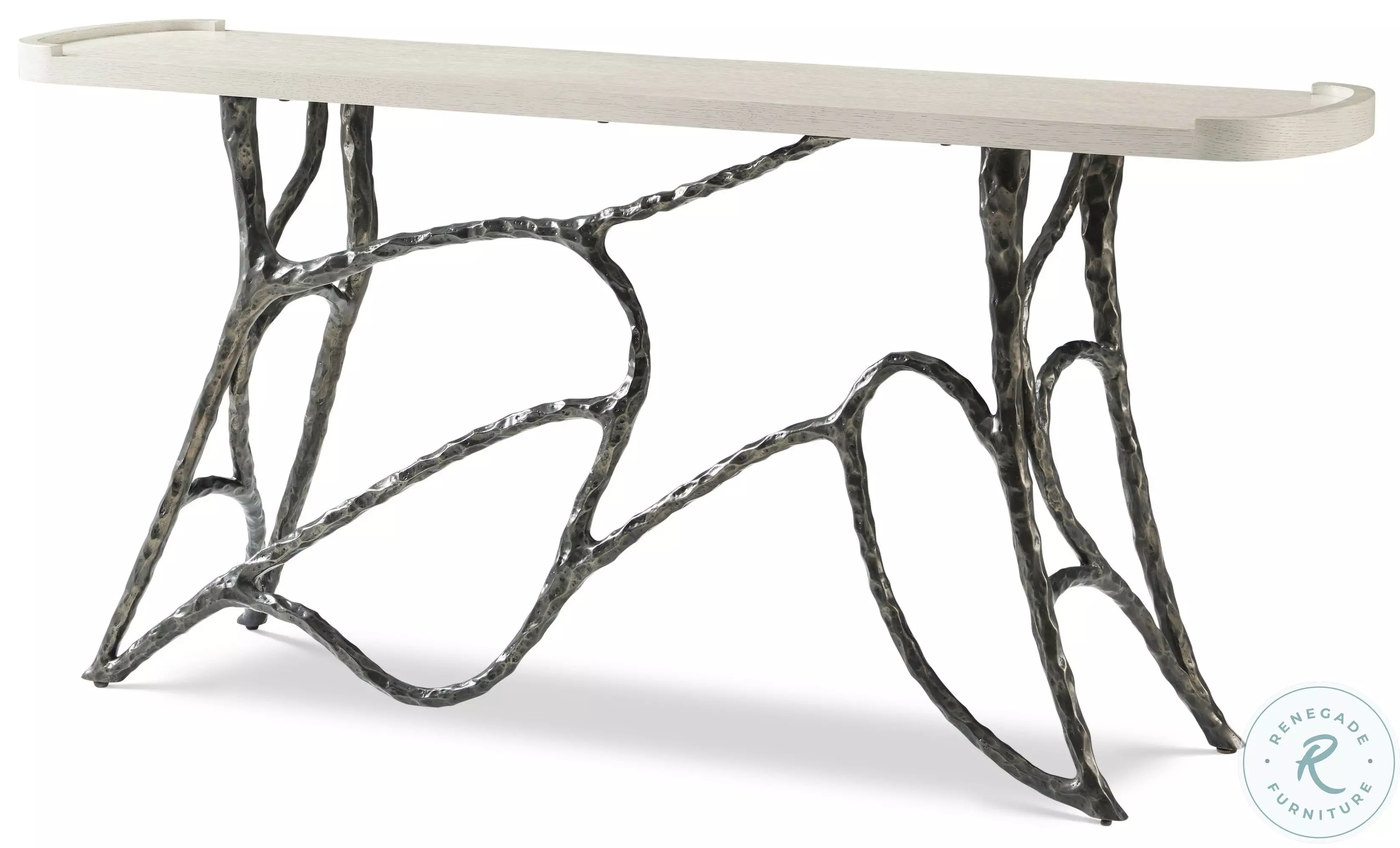 Essence Opal Metal 72" Rectangular Console Table From Theodore ...