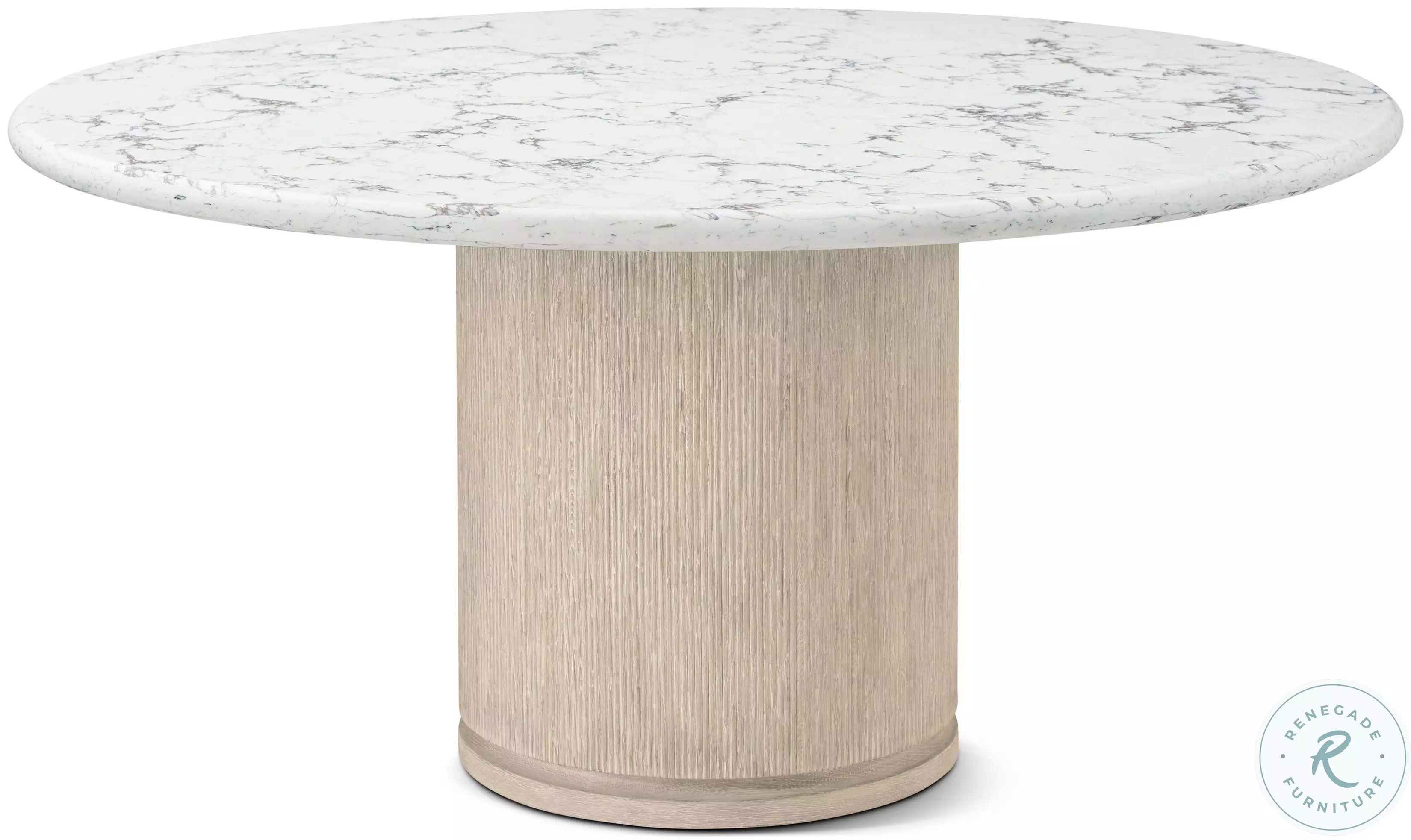 Horizon SPE Grey Quartz 60" Round Dining Table From Theodore Alexander ...