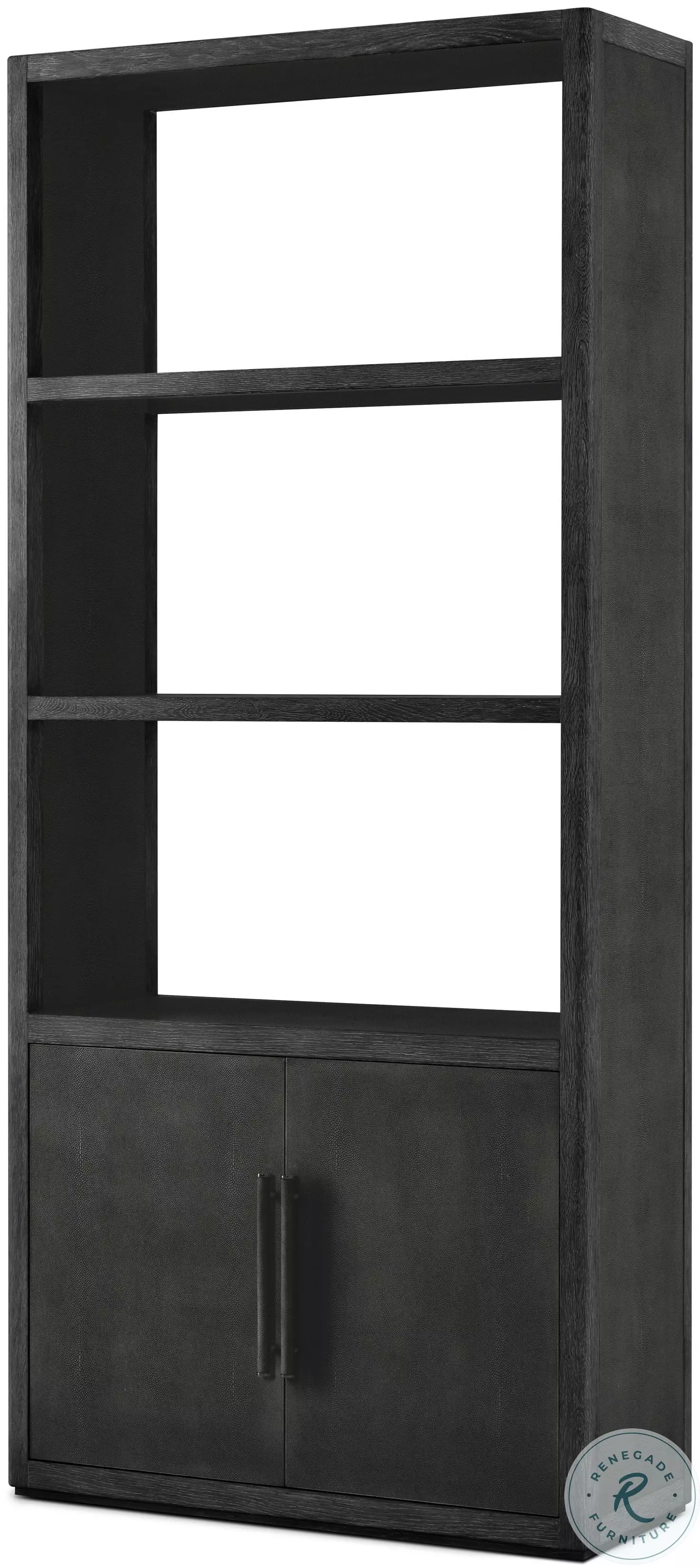 Maxwell Obsidian And Shagreen 4 Shelves Bookcase From Theodore ...