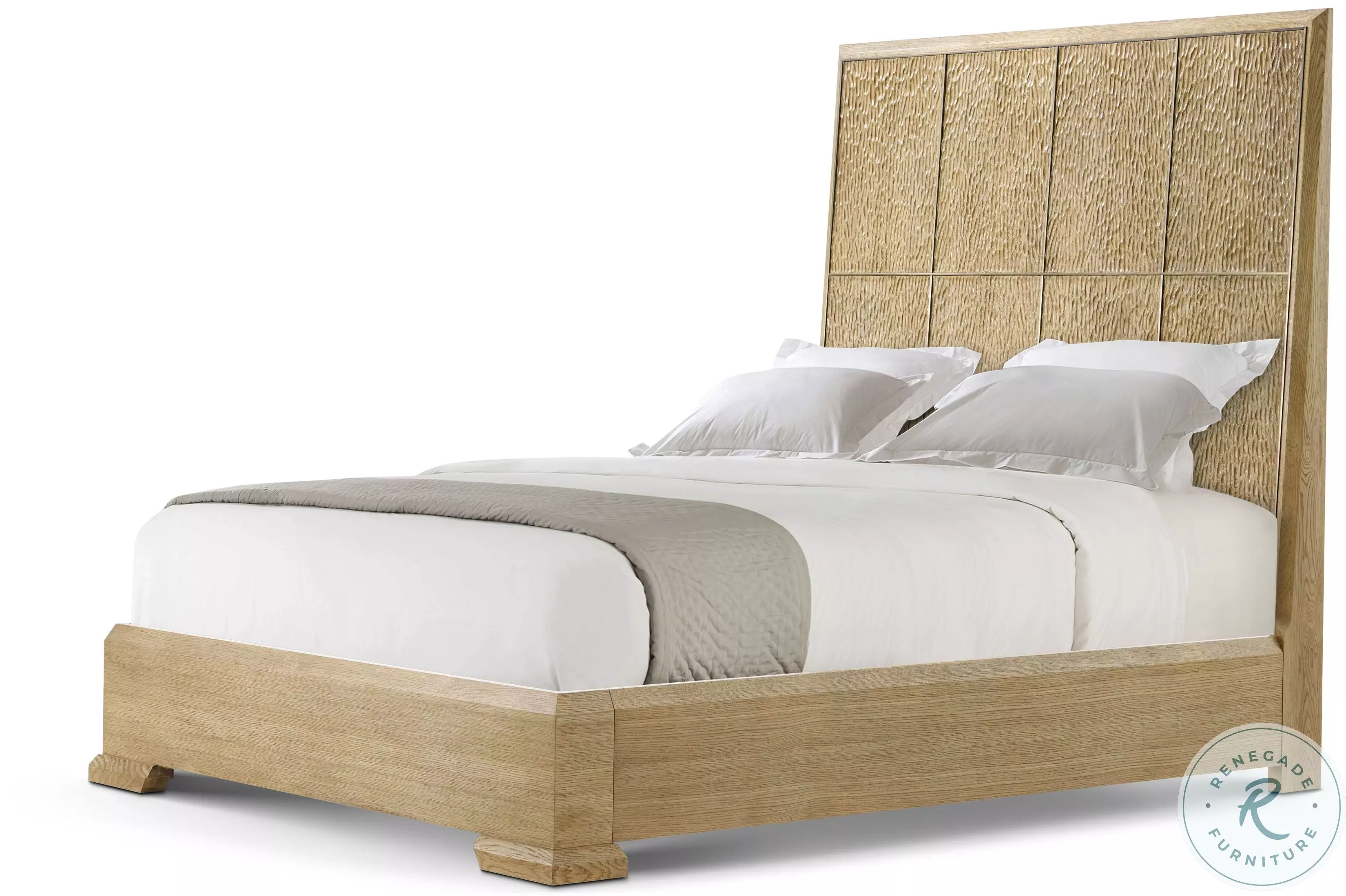 Essence Blonde Queen Low Profile Panel Bed From Theodore Alexander ...