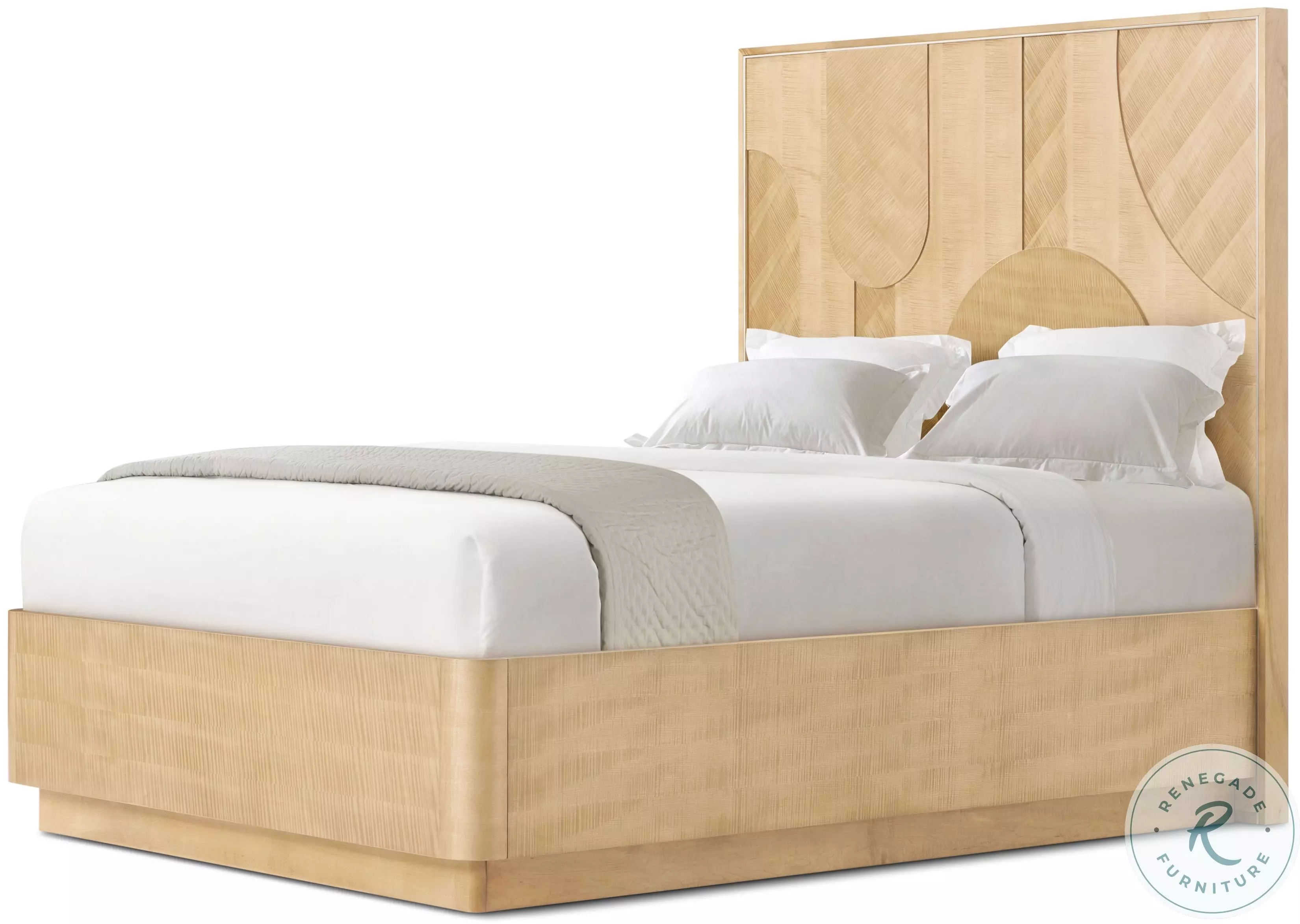 Origins Sesame Plinth Queen Low Profile Panel Bed From Theodore ...