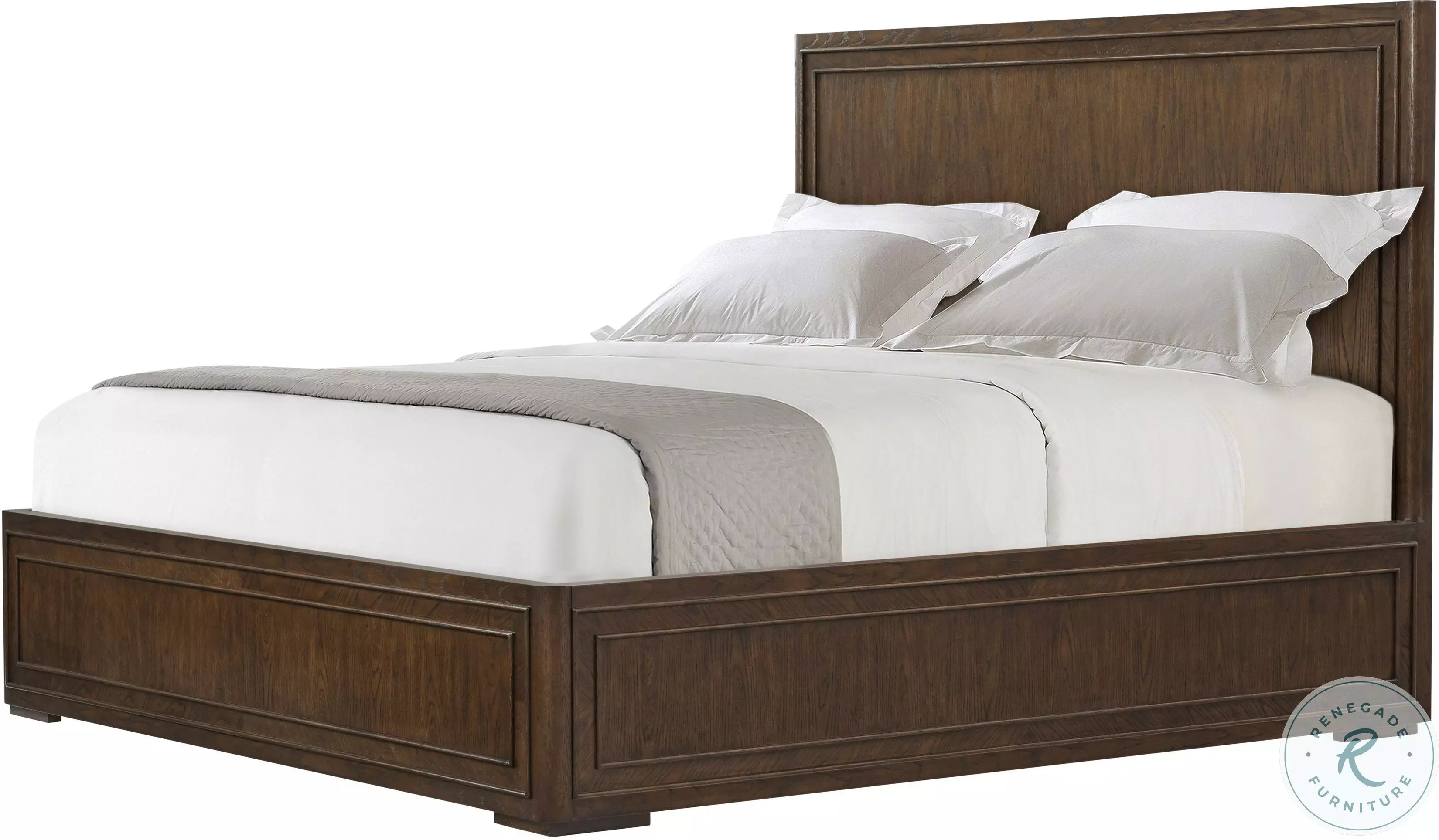 Surrey Brownstone Queen Low Profile Panel Bed From Theodore Alexander ...