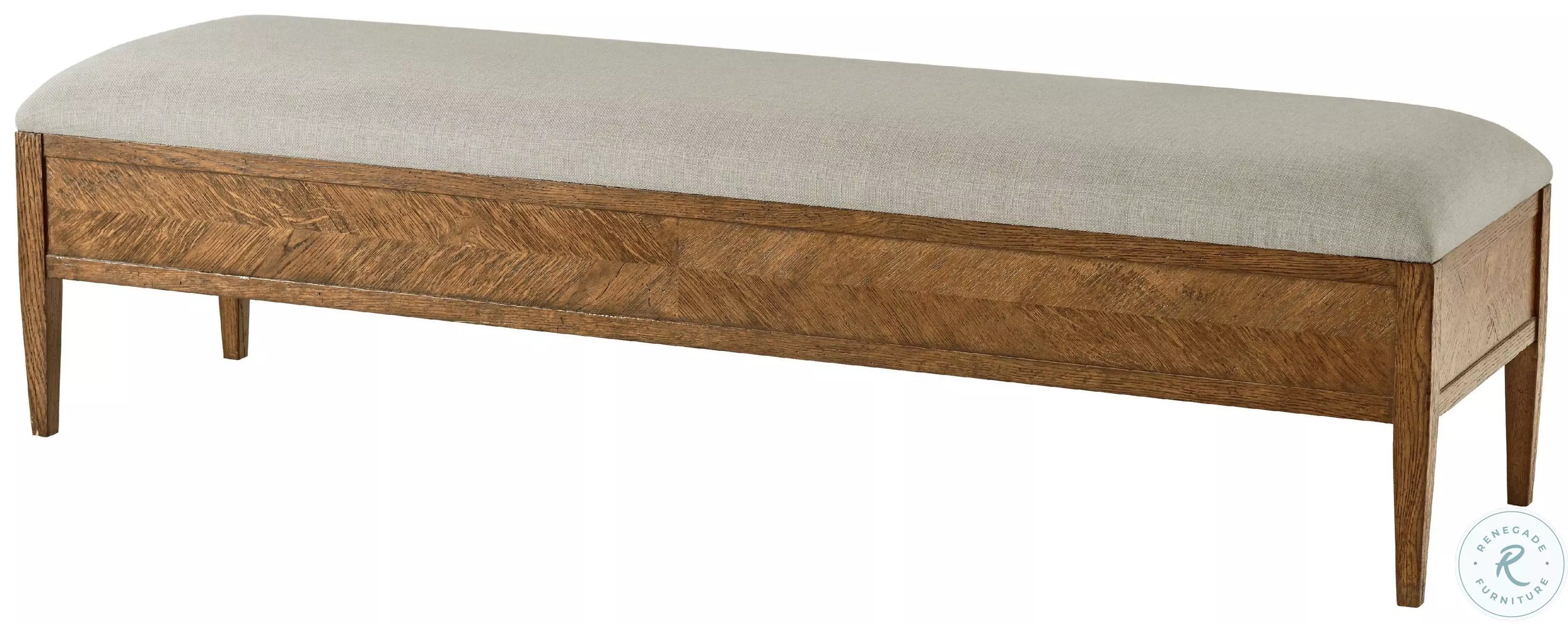 Nova Dawn 62" Rectangular Bench From Theodore Alexander | Coleman Furniture