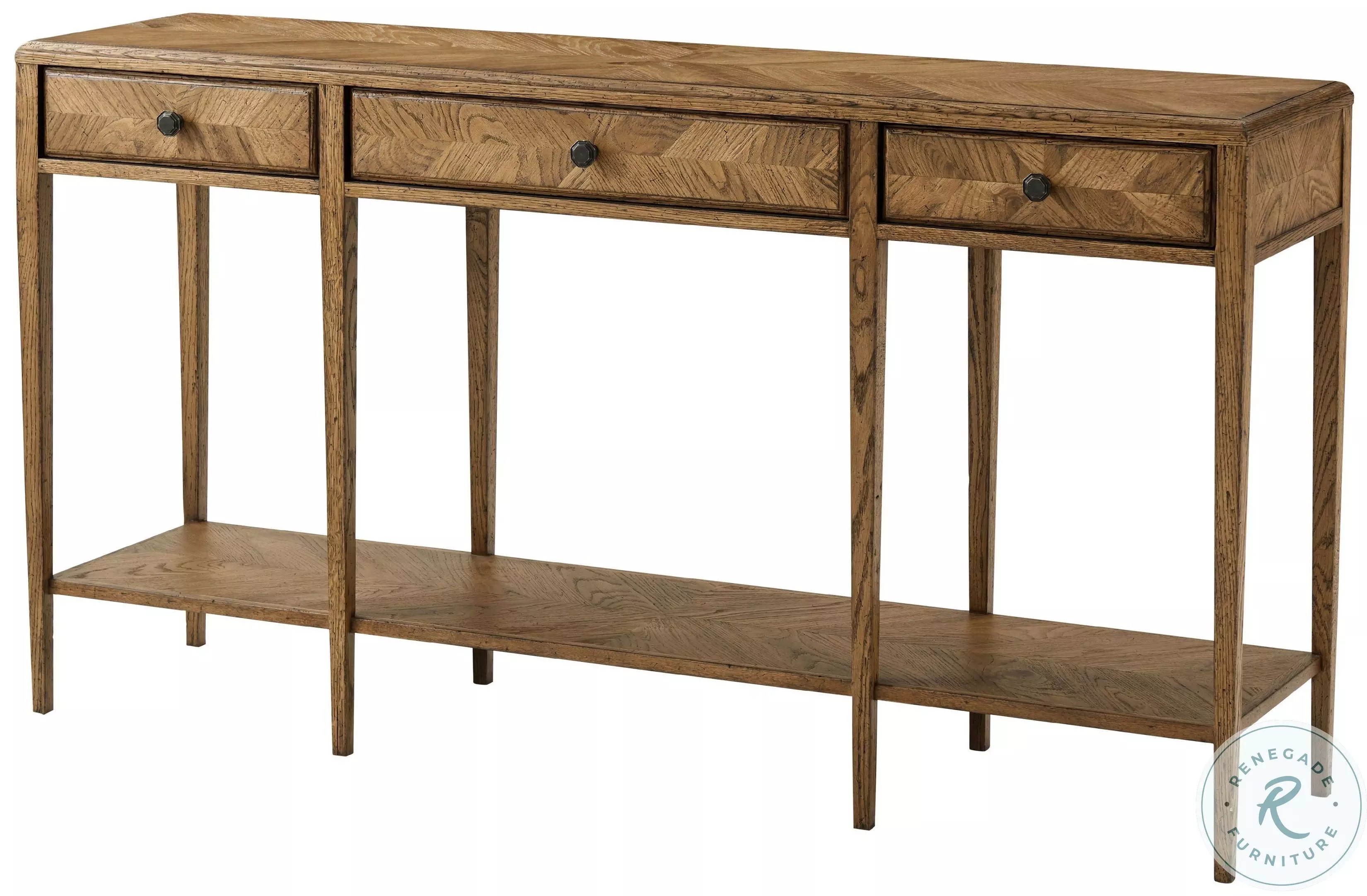 Nova Dawn Two Tiered 63" Rectangular Console Table From Theodore Alexander | Coleman Furniture