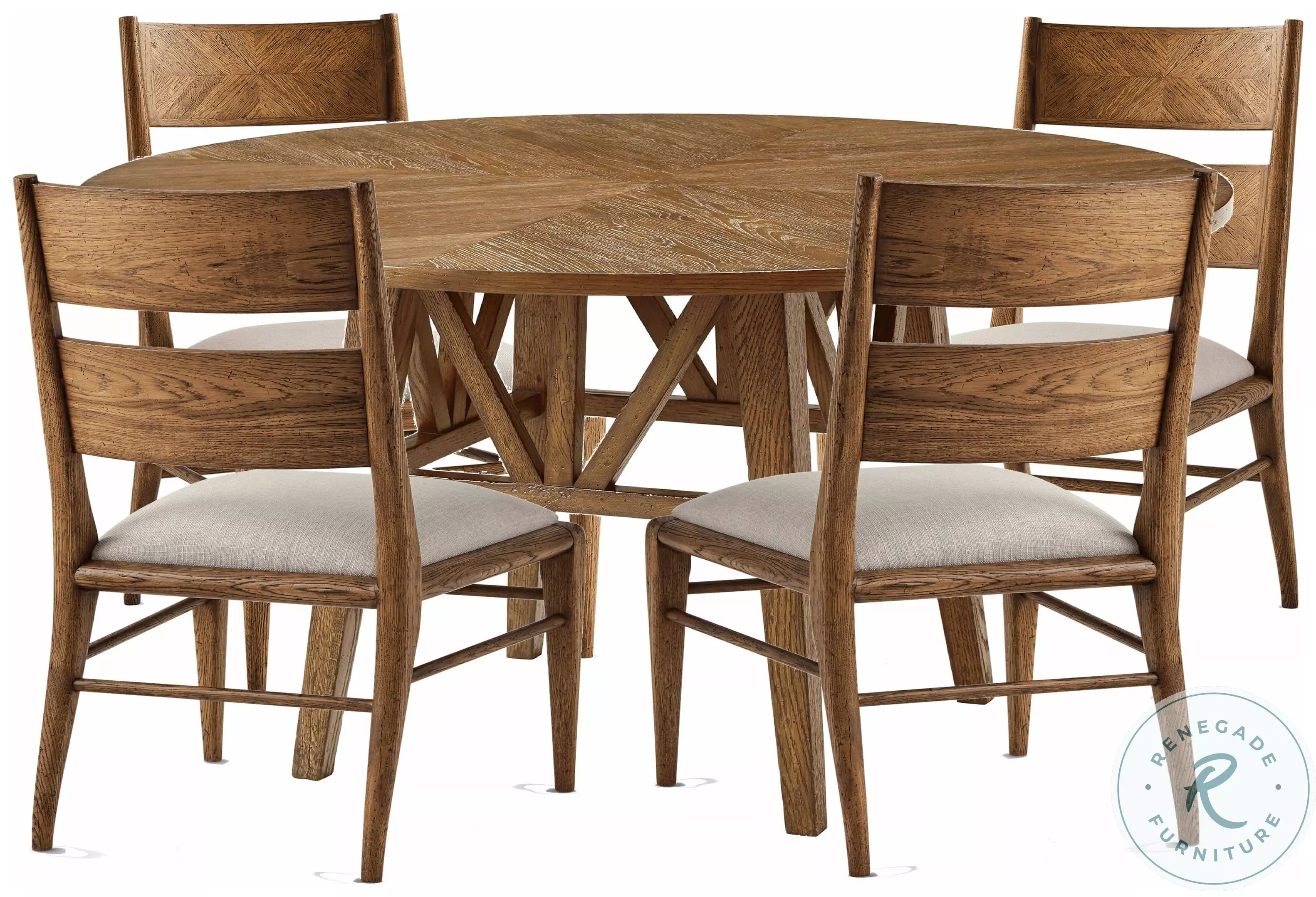 Nova Dawn 48" Round Dining Room Set from Theodore Alexander | Coleman Furniture