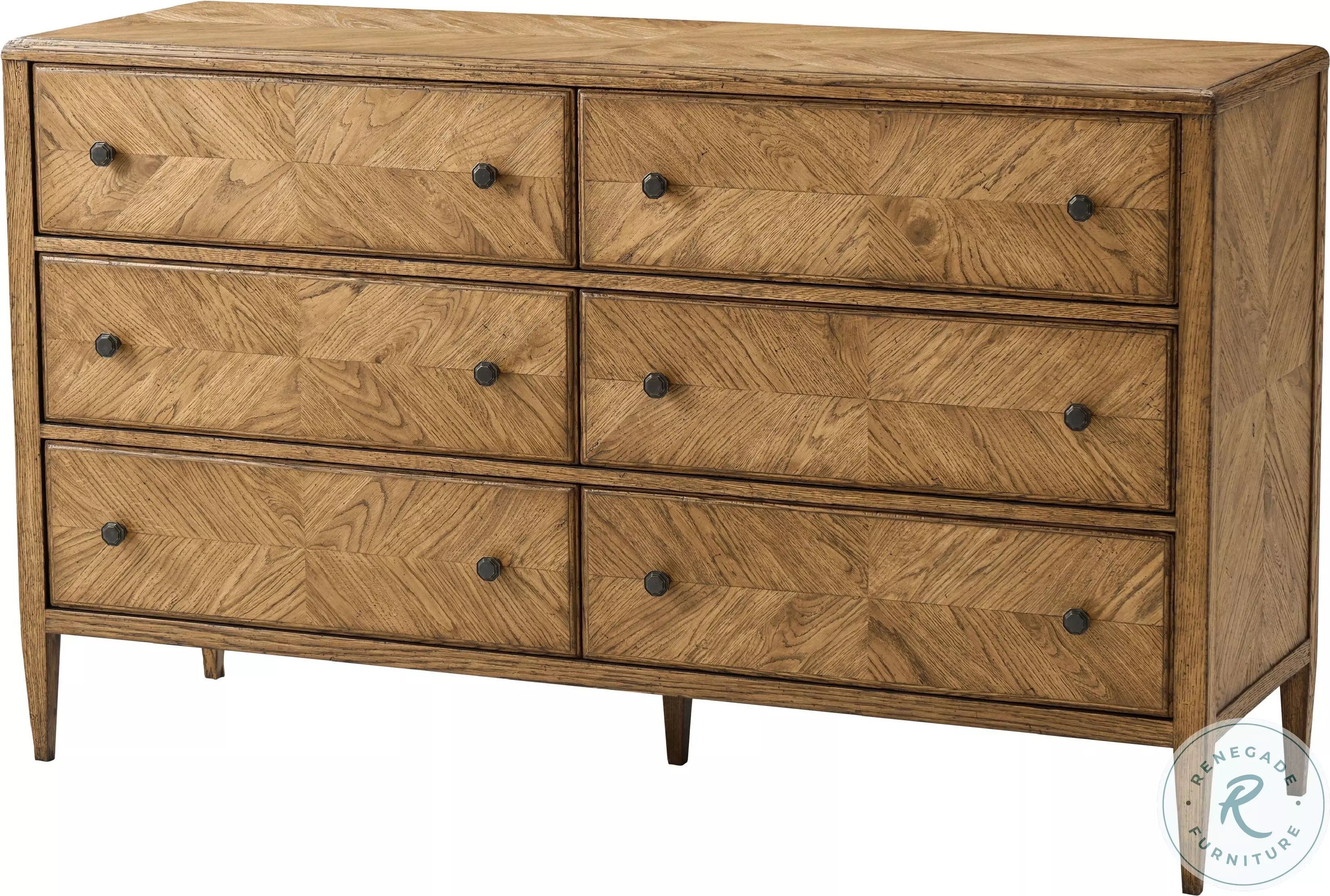 Nova Dawn Small 6 Drawer Dresser From Theodore Alexander | Coleman Furniture