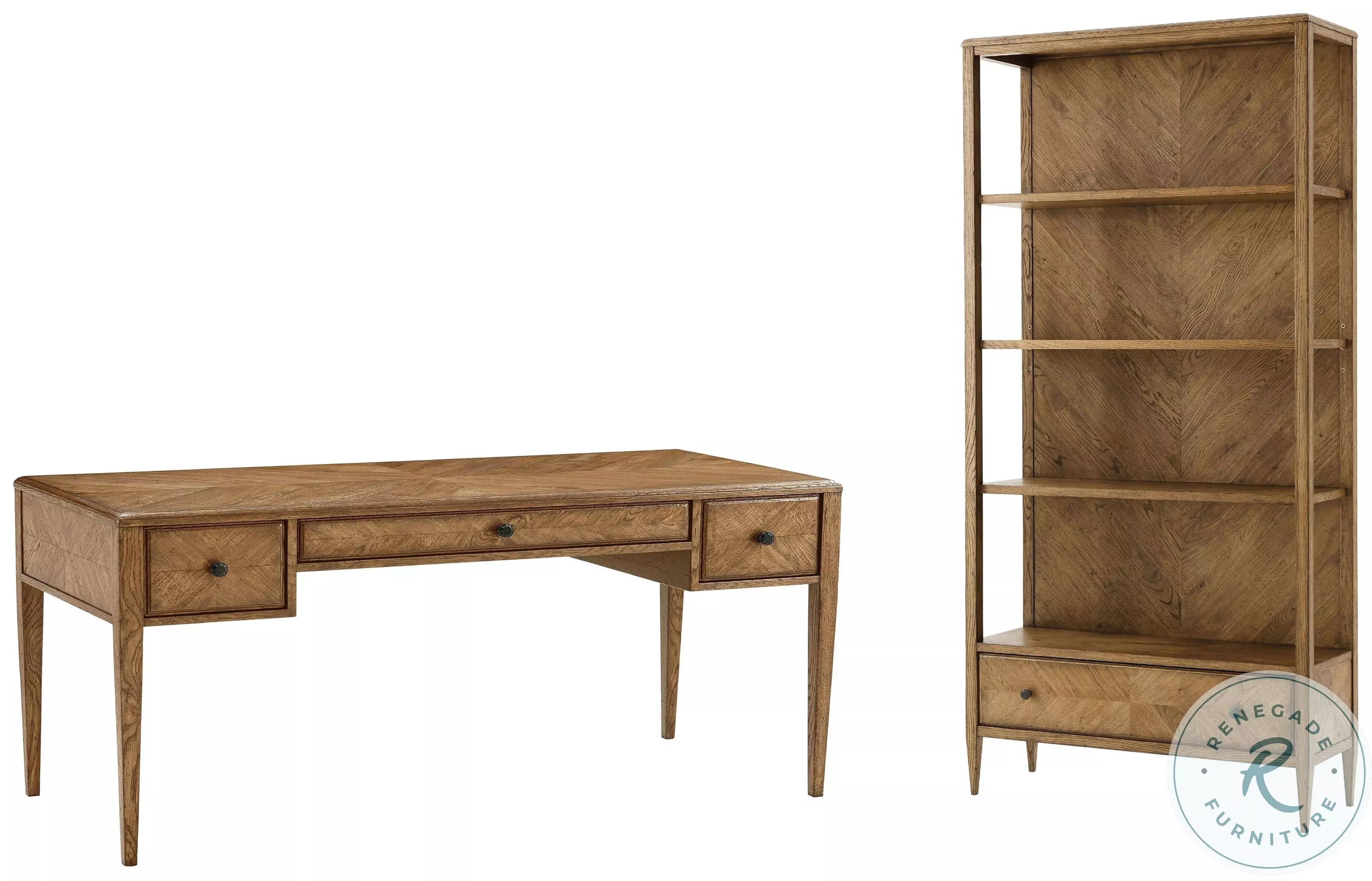 Nova Dawn 60" Drawer Home Office Set from Theodore Alexander | Coleman Furniture