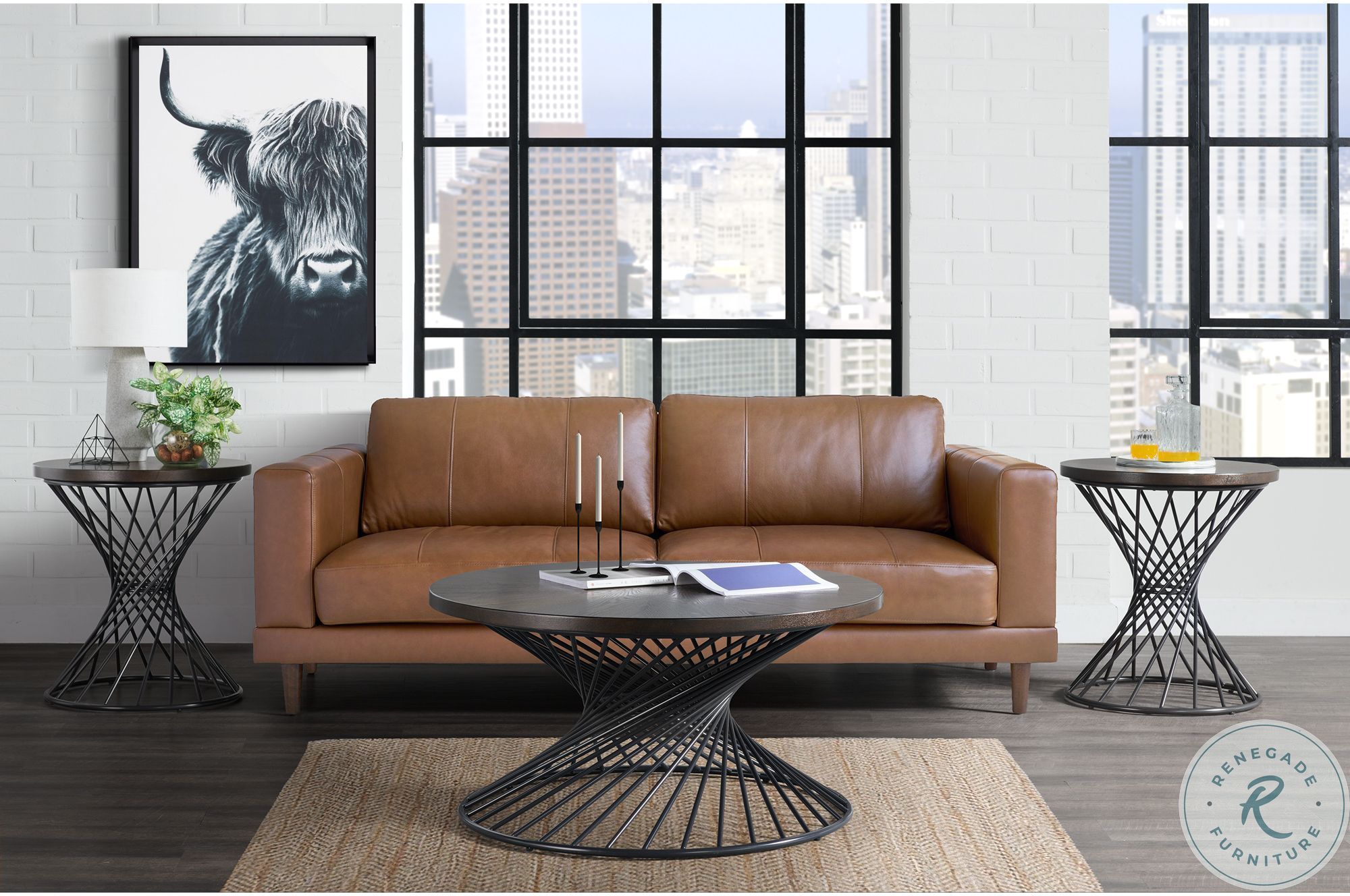 Williams Terri Dark Round Coffee Table From Picket House Furnishings ...