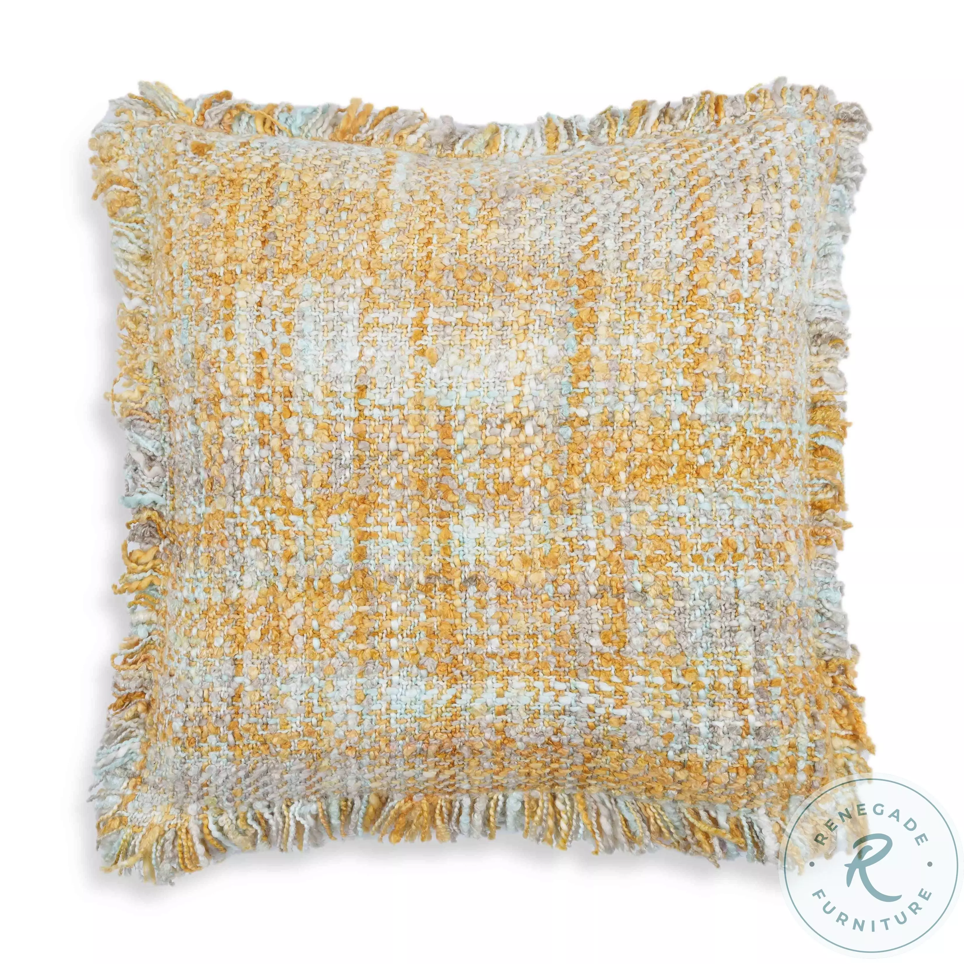 Frazzle Haystack Yellow Cushion From TOV | Coleman Furniture