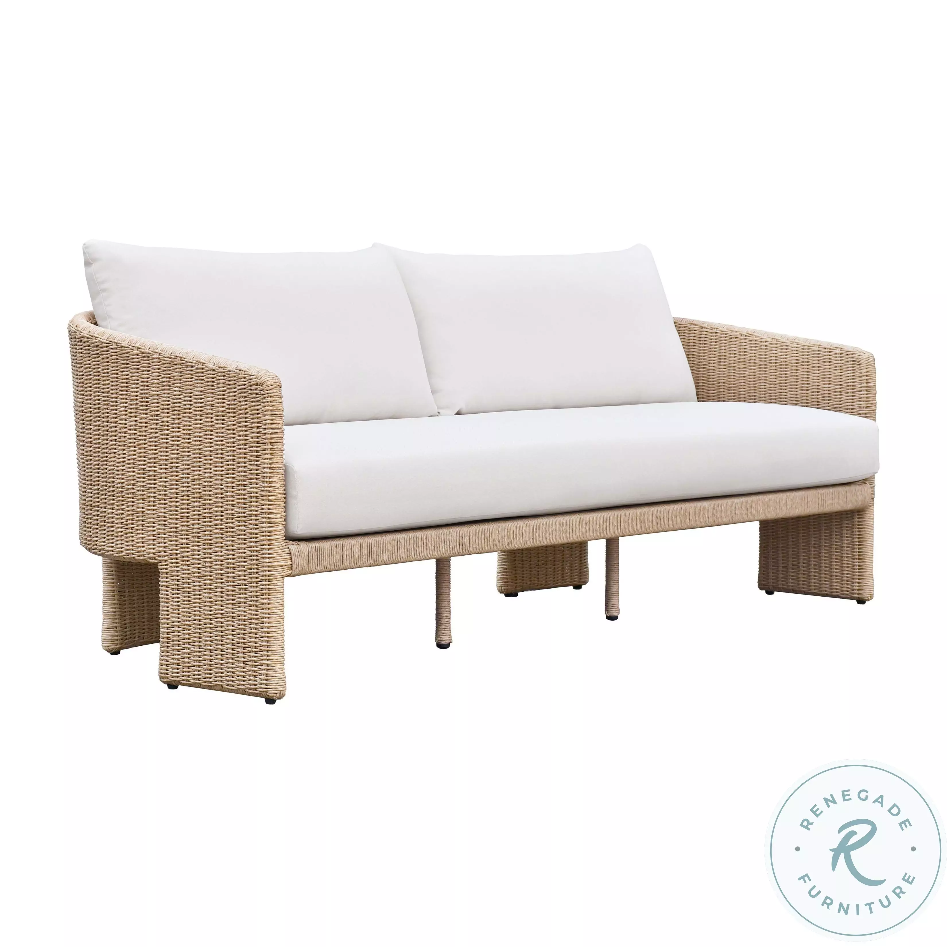 Alexa Cream Outdoor Sofa From TOV | Coleman Furniture