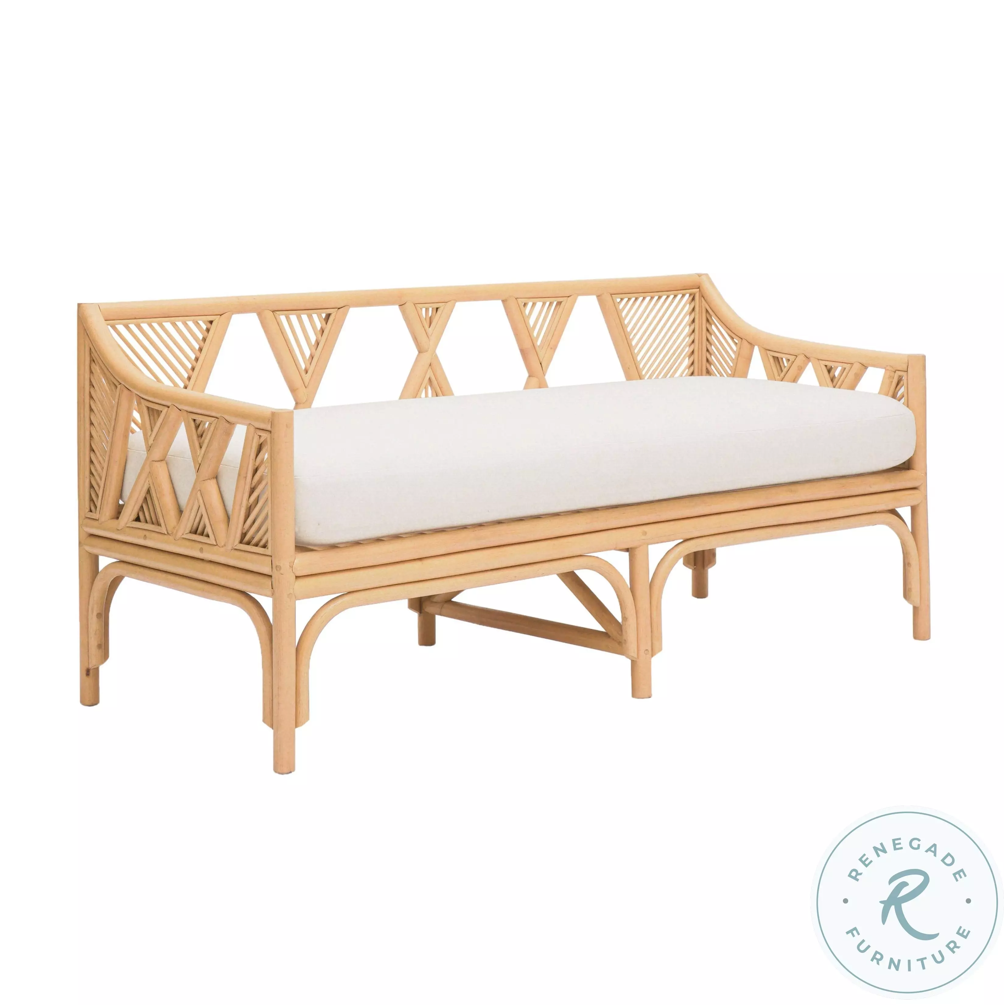 Jayla Natural Rattan Bench From TOV | Coleman Furniture