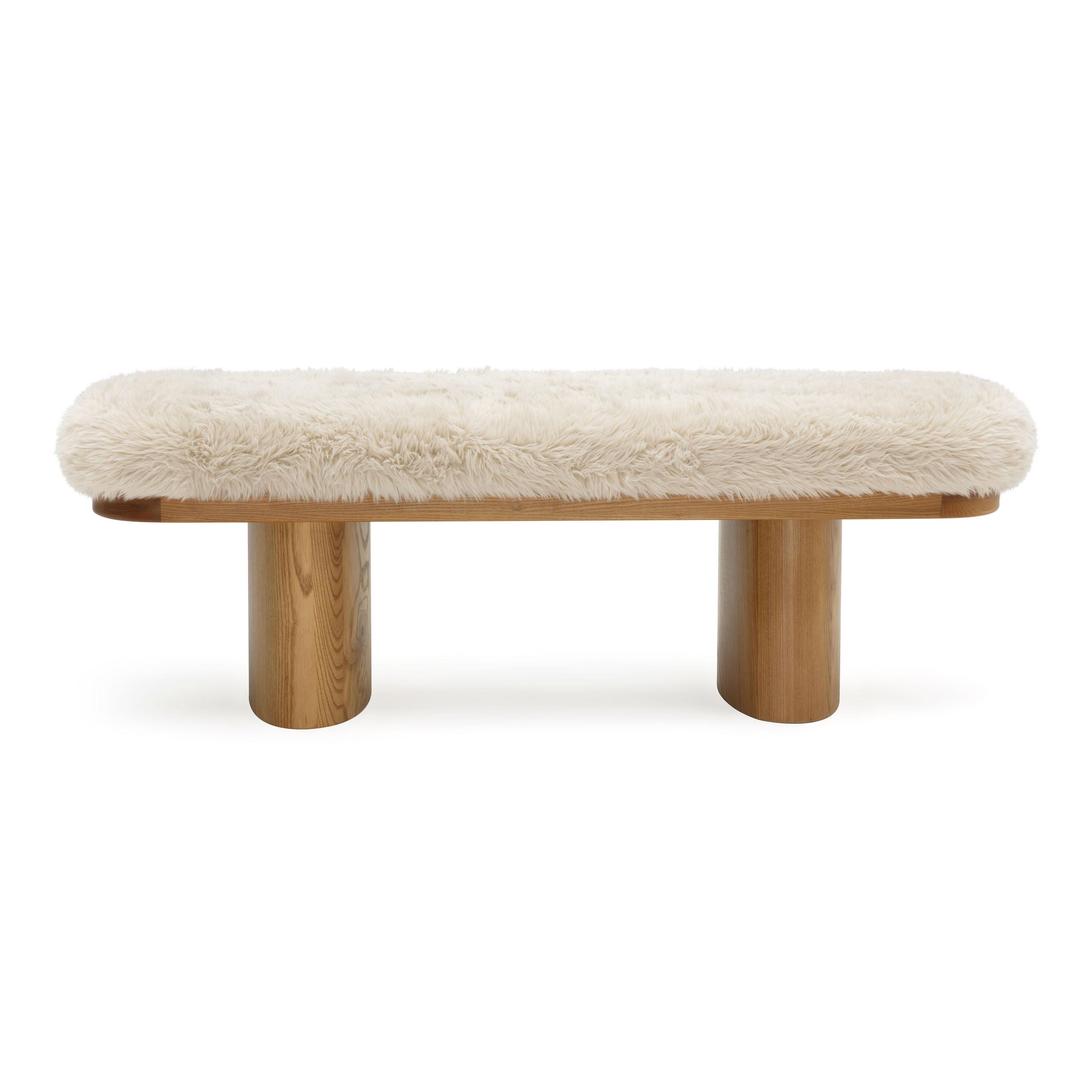 Ollie Natural 48" Bench from TOV | Coleman Furniture