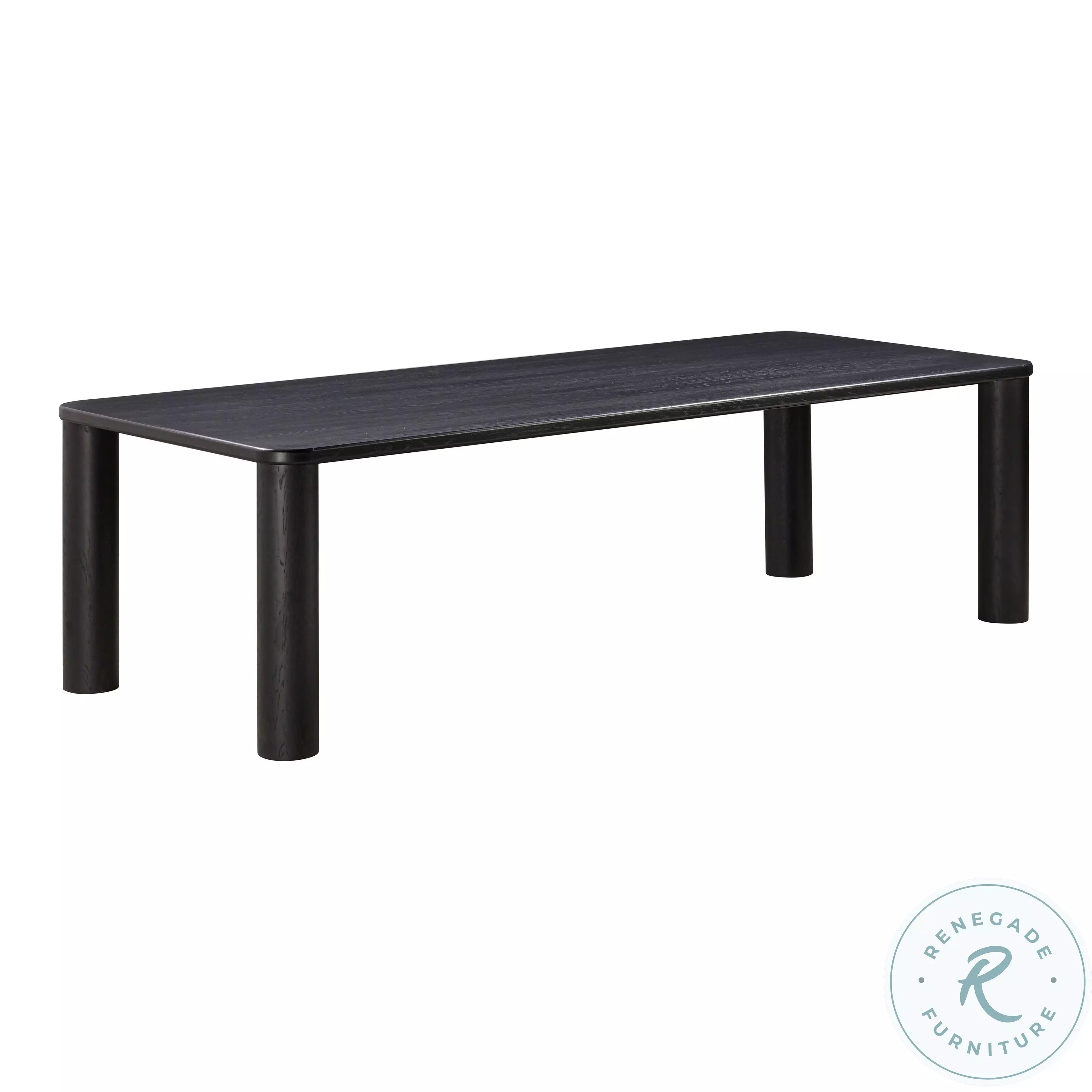 Akola Black Oak Rectangular Dining Table From Home Gallery Stores ...