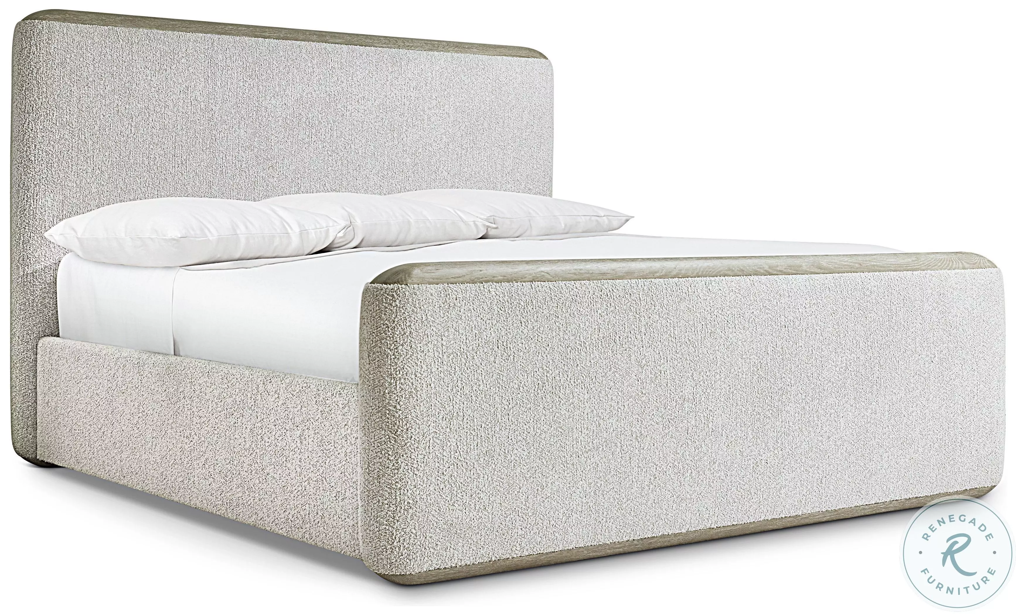 Arcadia Clay Upholstered King Panel Bed From Bernhardt Furniture ...