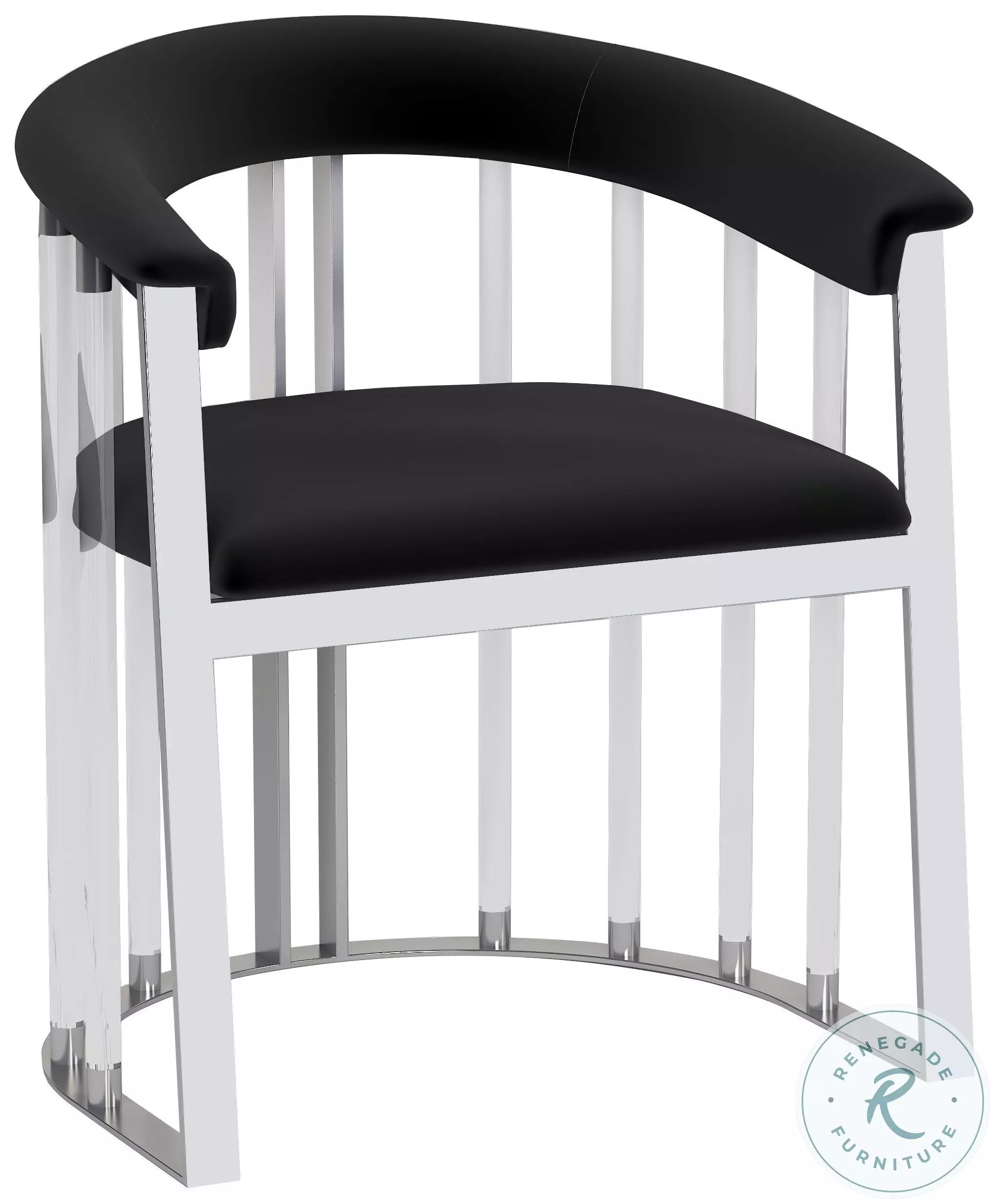 Trisha Black Arm Chair From Chintaly Imports | Coleman Furniture