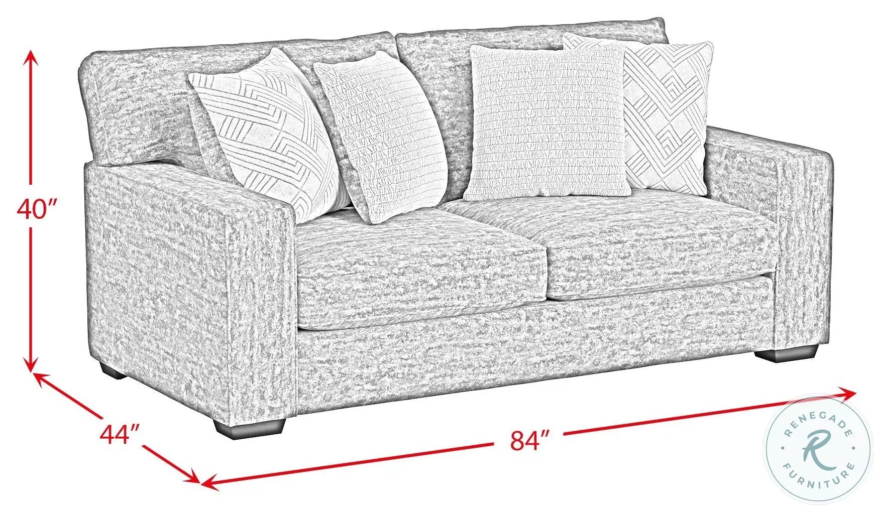 Molly Parchment Stationary Loveseat From Picket House Furnishings ...