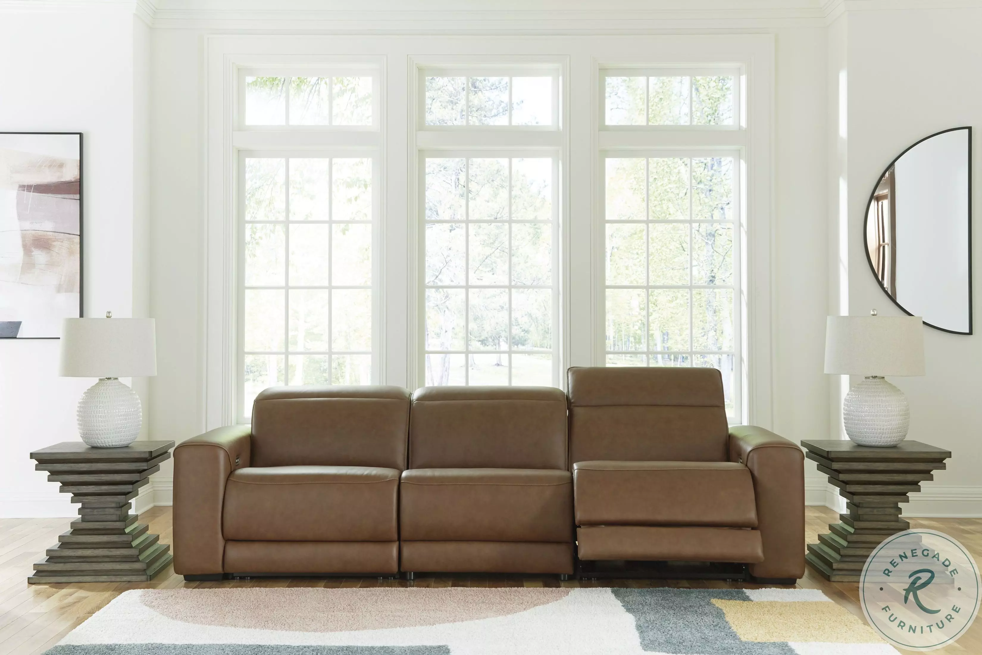Rally-Up Caramel Power Reclining Sofa From Ashley Furniture | Coleman Furniture