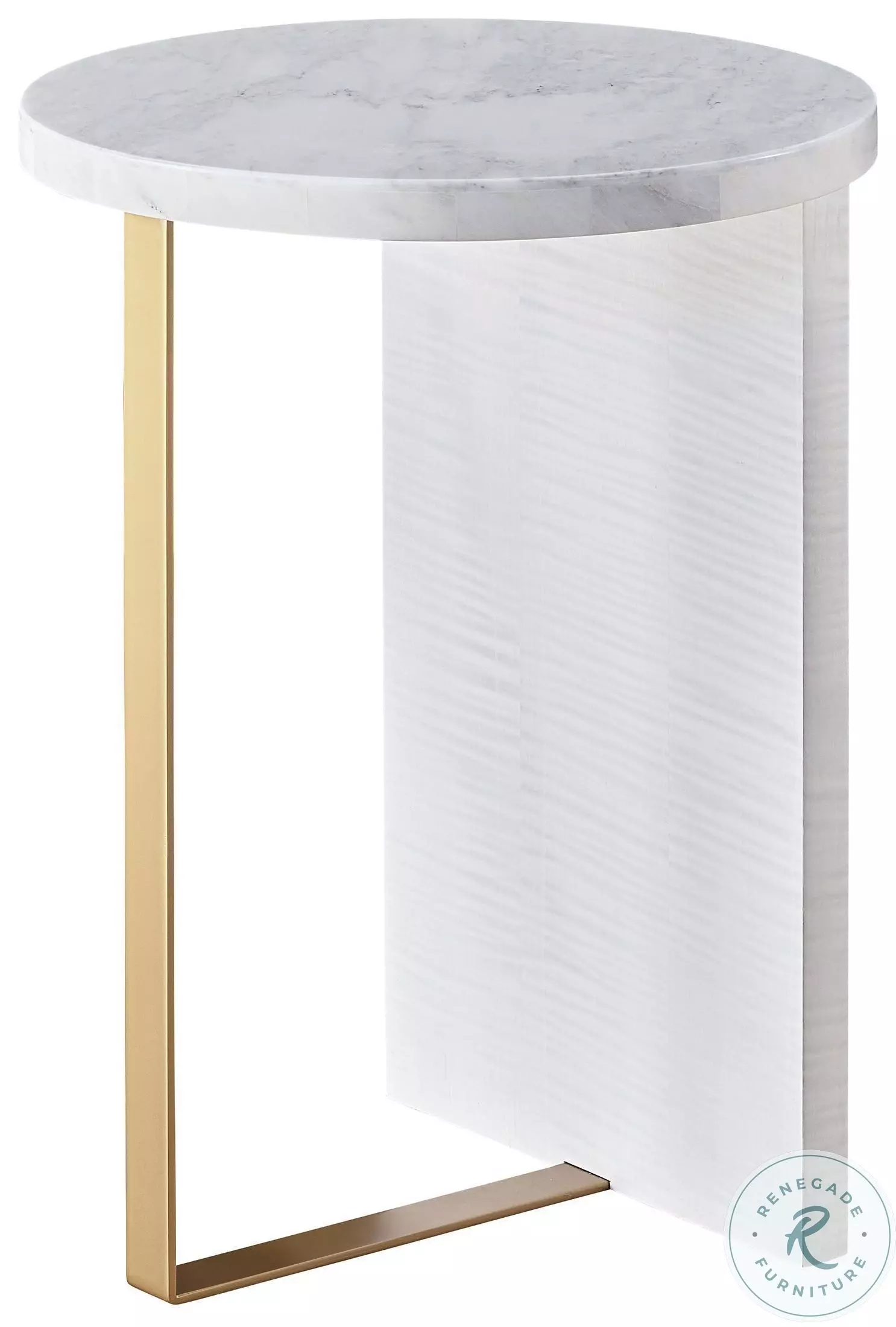 Dreamscape Carrara Marble Round Accent Table From Shoreline Living | Home Gallery Stores