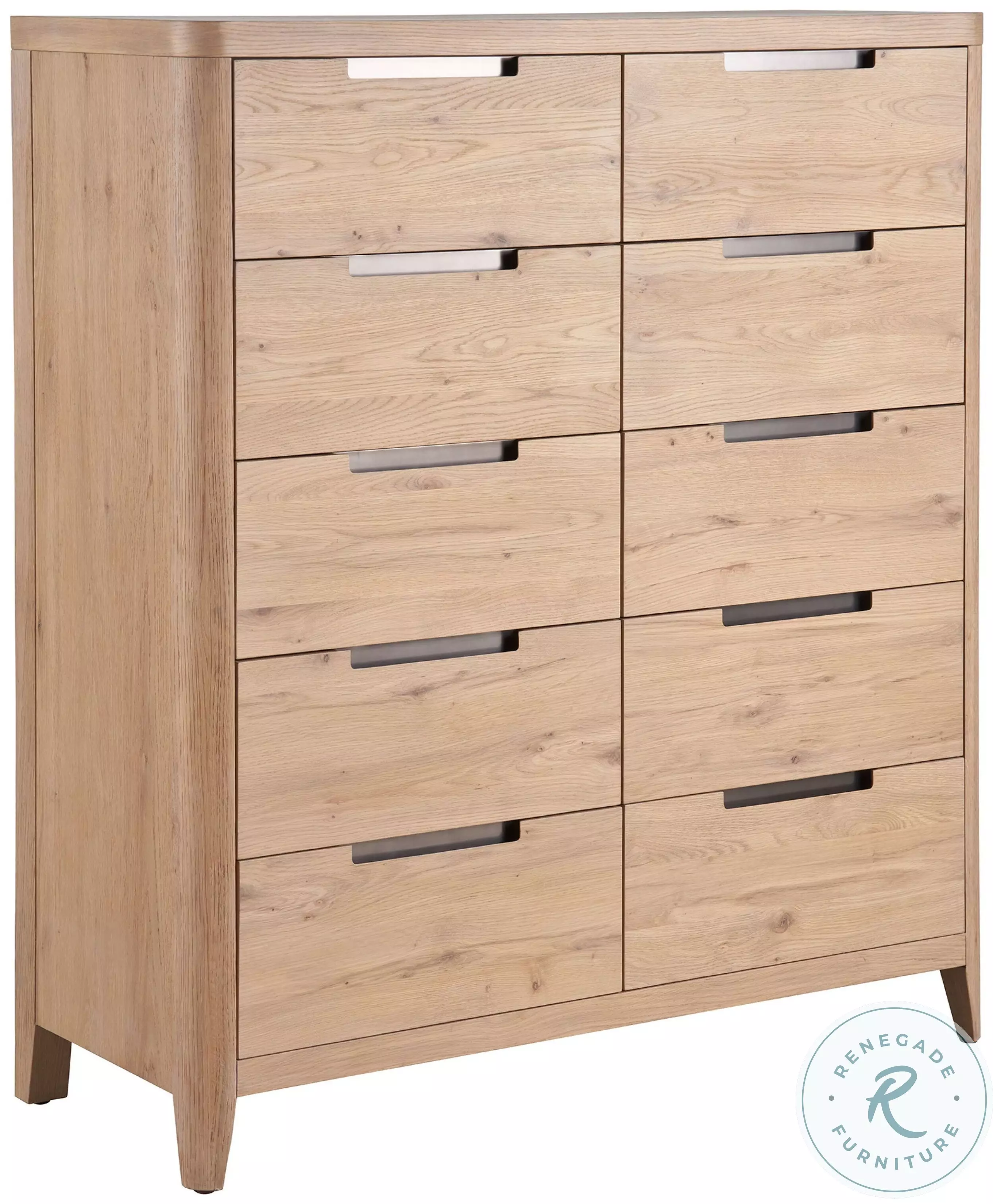 Walker Natural Oak 10 Drawer Chest From Universal | Coleman Furniture