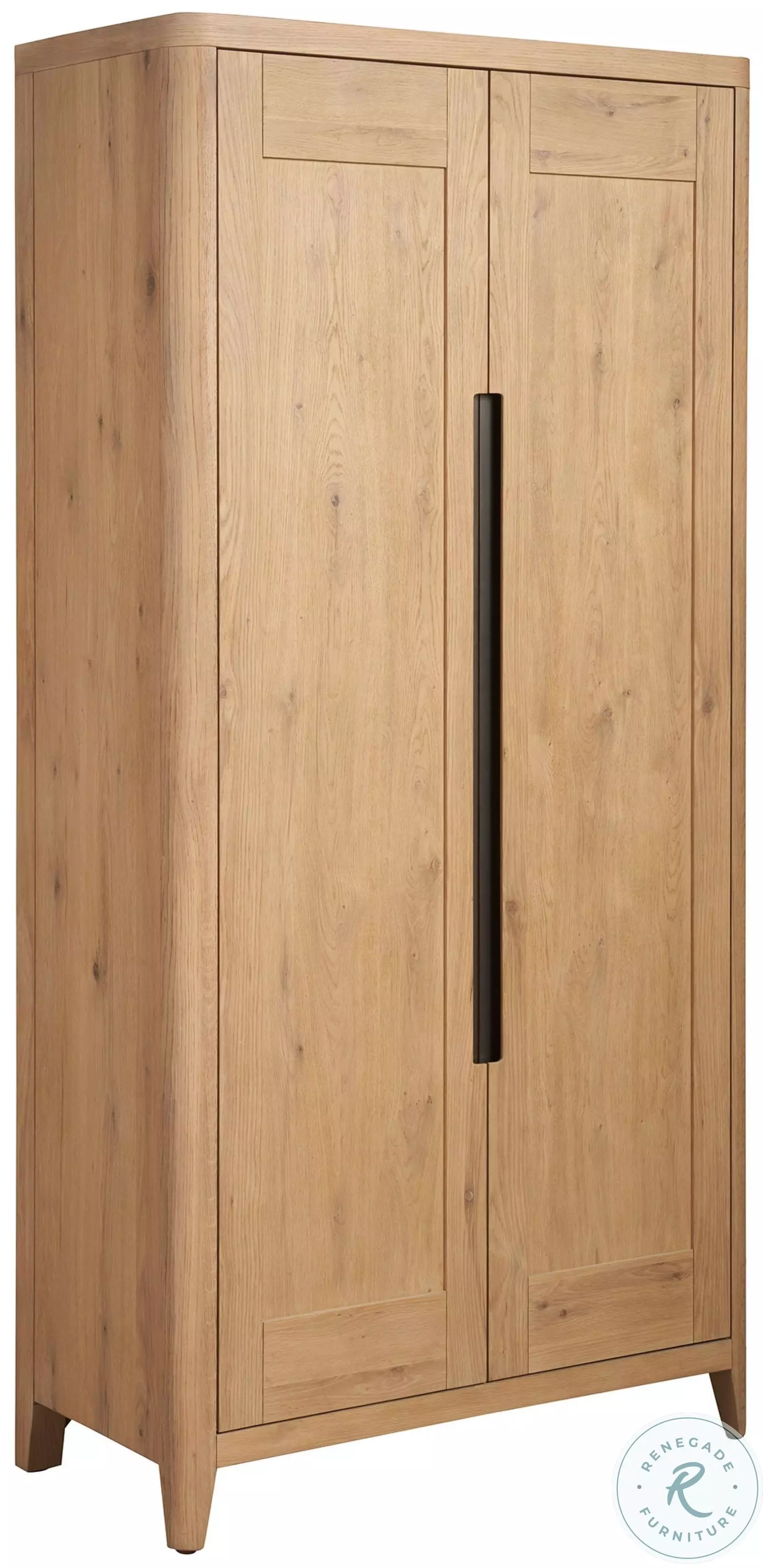 Hawthorne Natural Oak Wardrobe From Shoreline Living | Coleman Furniture