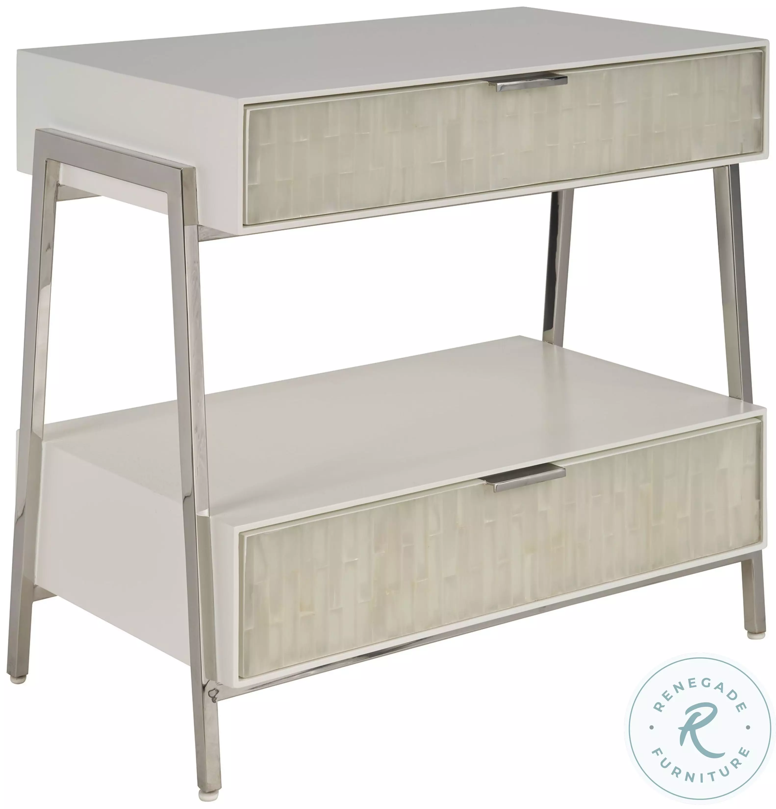 Ingrid Matte Selenite 2 Drawer Nightstand From Universal | Coleman ...