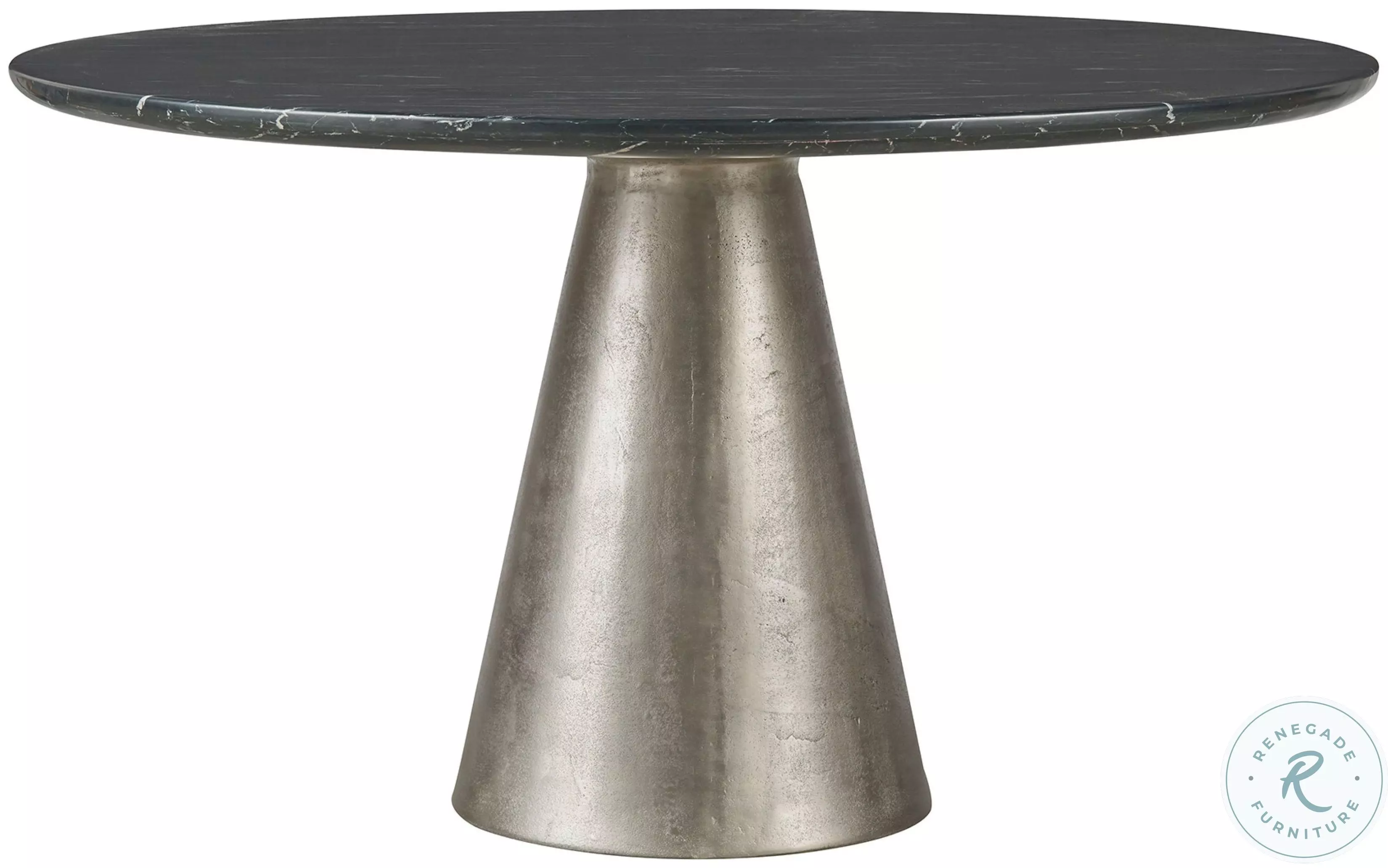 Merino Black And Antique Silver Slate Dining Table From Universal ...