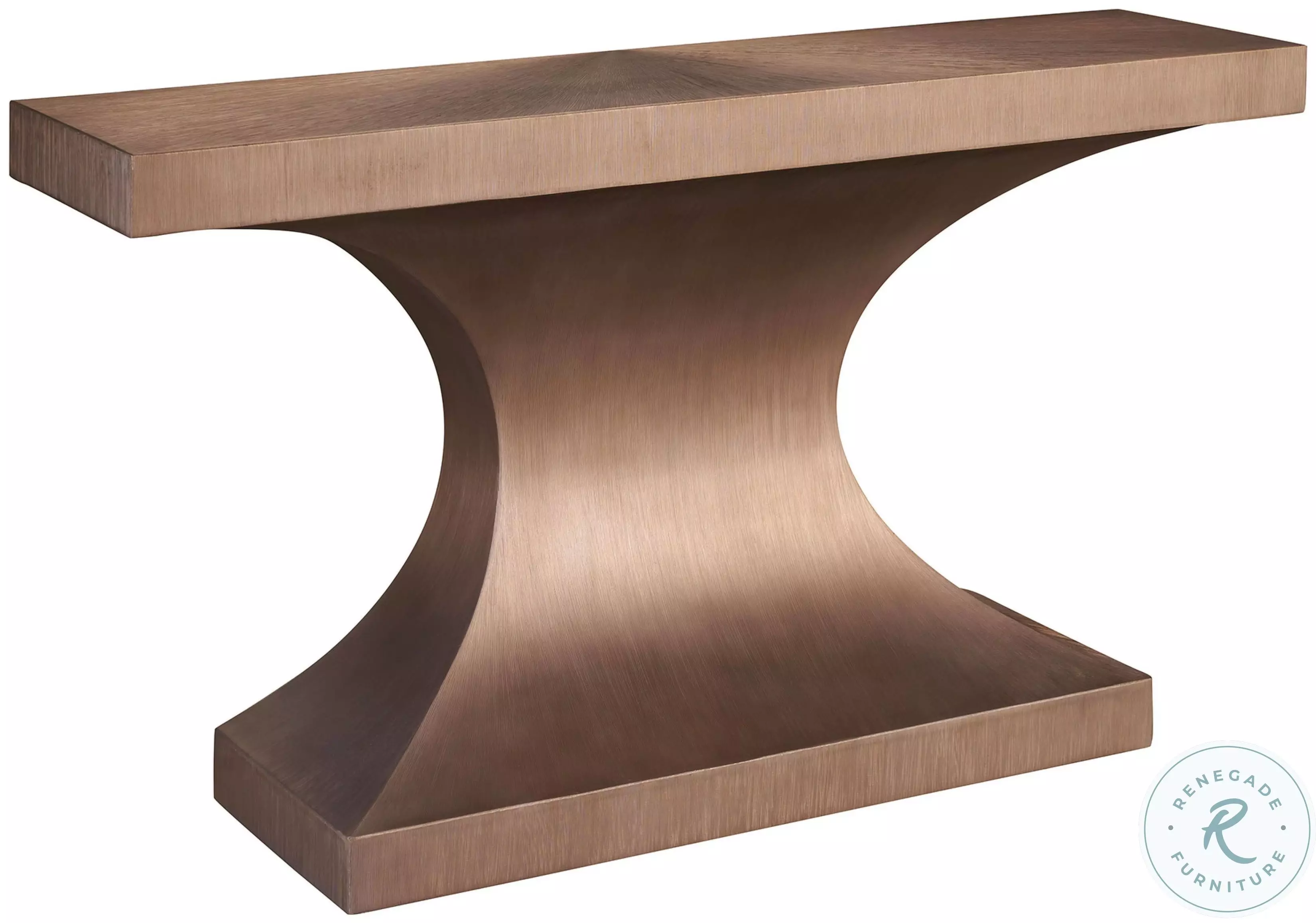 Thorne Aged Brass Console Table From Shoreline Living | Coleman Furniture
